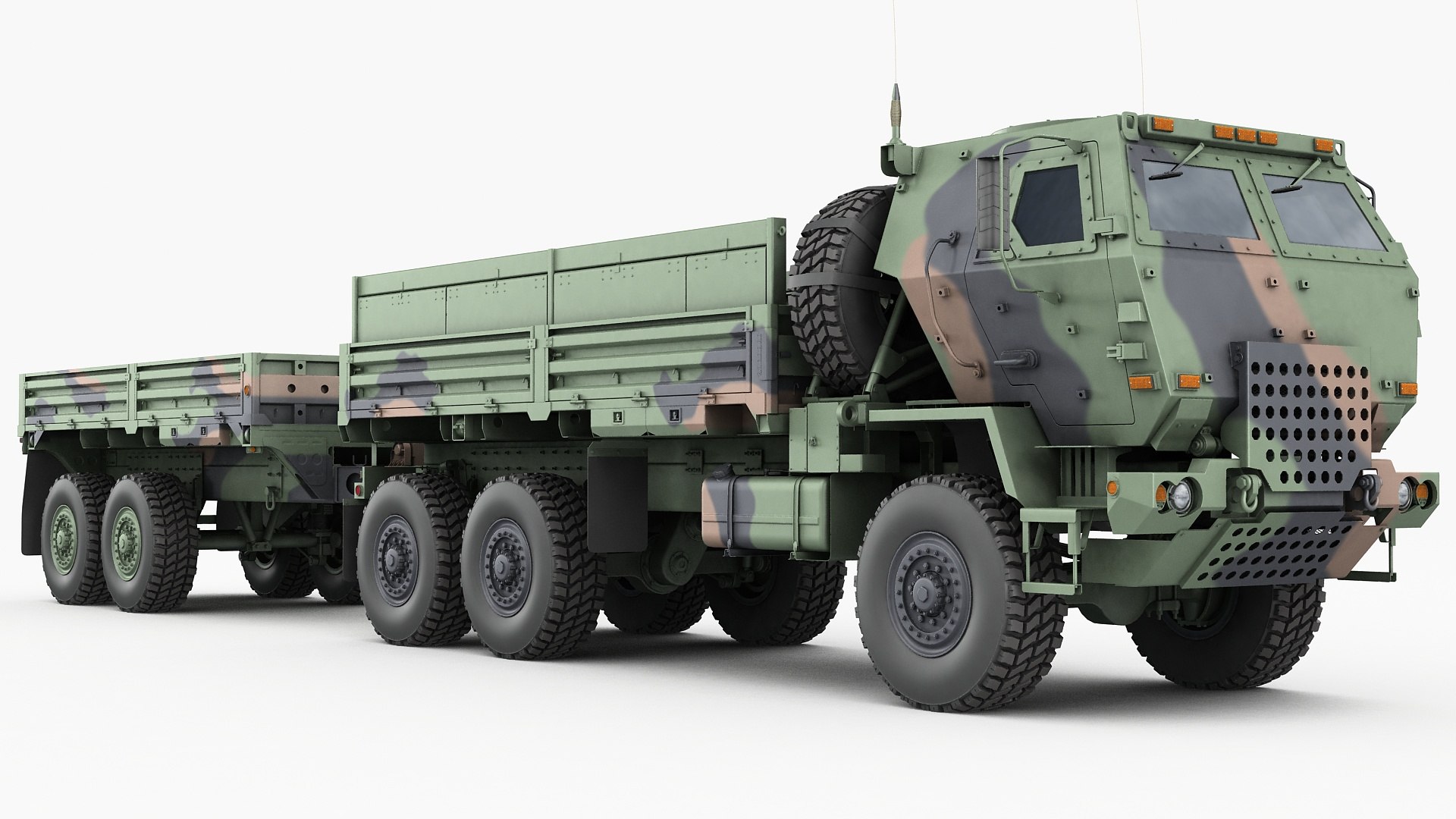 3D model m1083 m1095 mtv trailer - TurboSquid 1554328