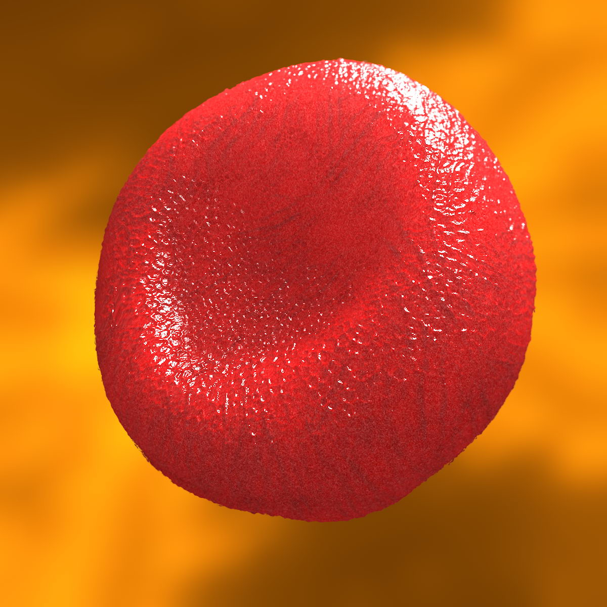 clotted blood cells 3d model