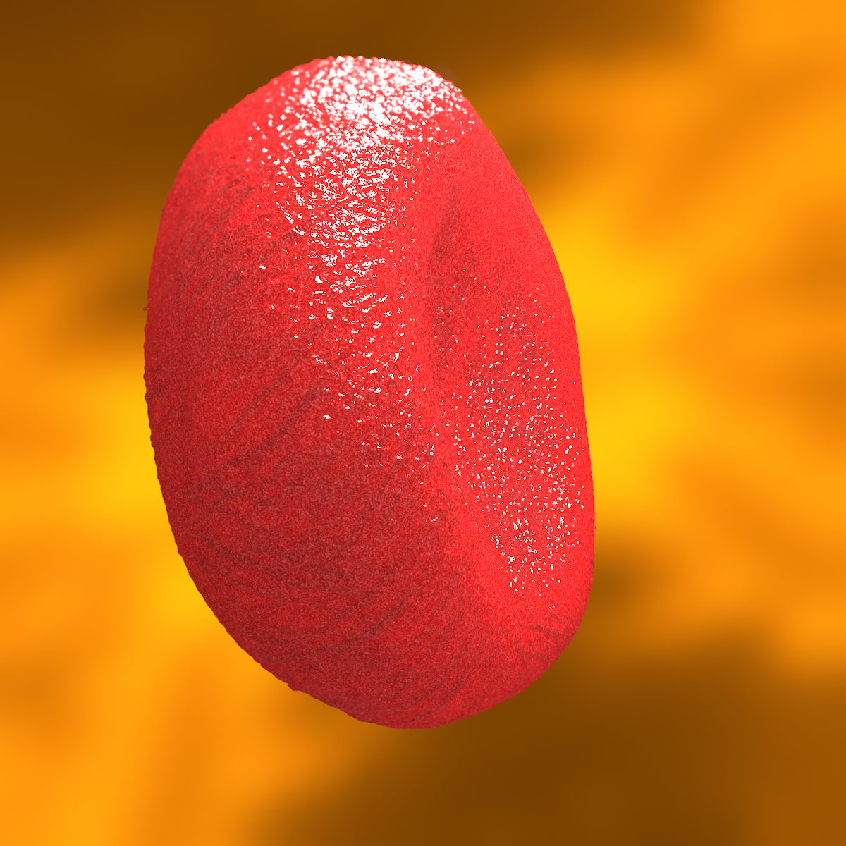 clotted blood cells 3d model