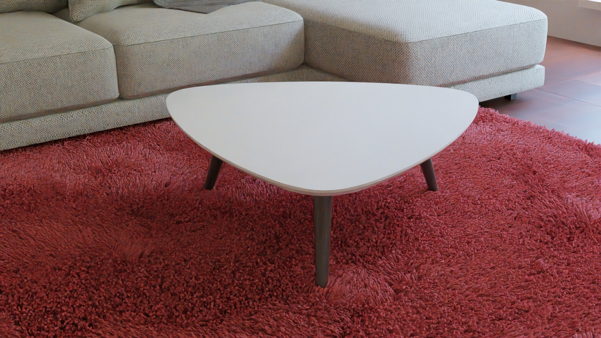 3D Model Modern Triangle Coffee Table - TurboSquid 2151010