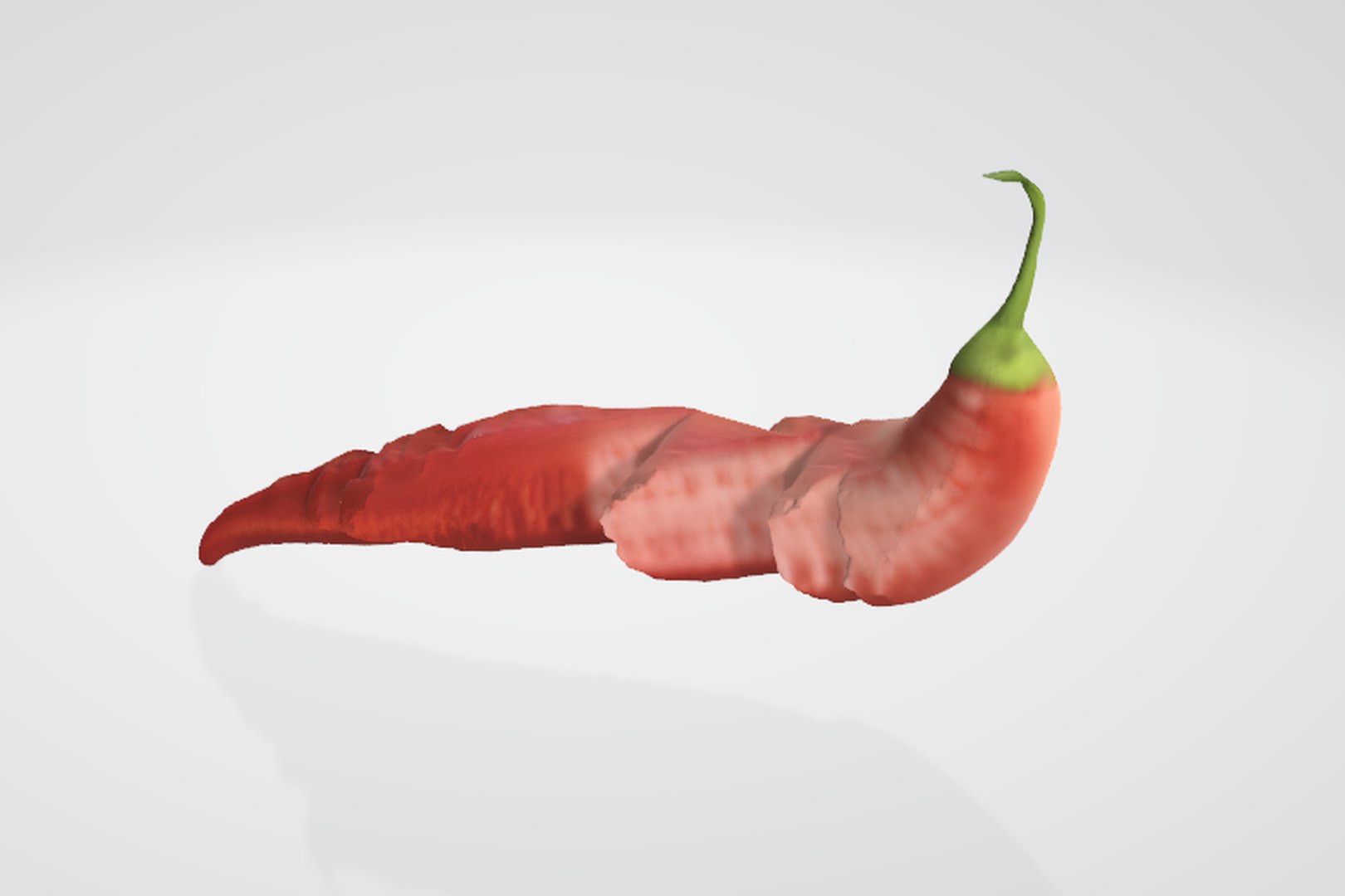Cut Hot Pepper Detailed Realistic 3D Asset Model - TurboSquid 2284887