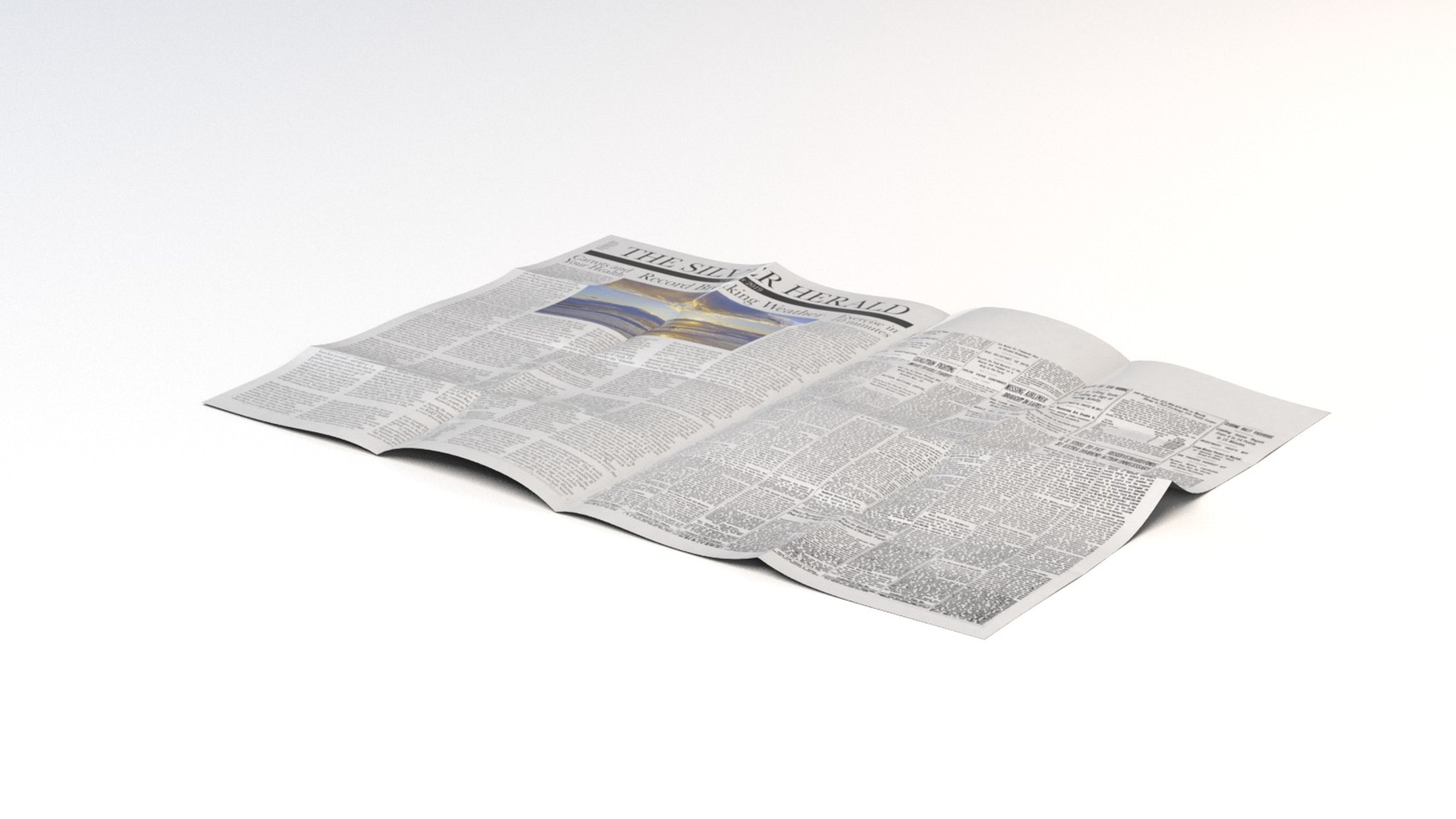 News Newspaper Paper Model - TurboSquid 1559857
