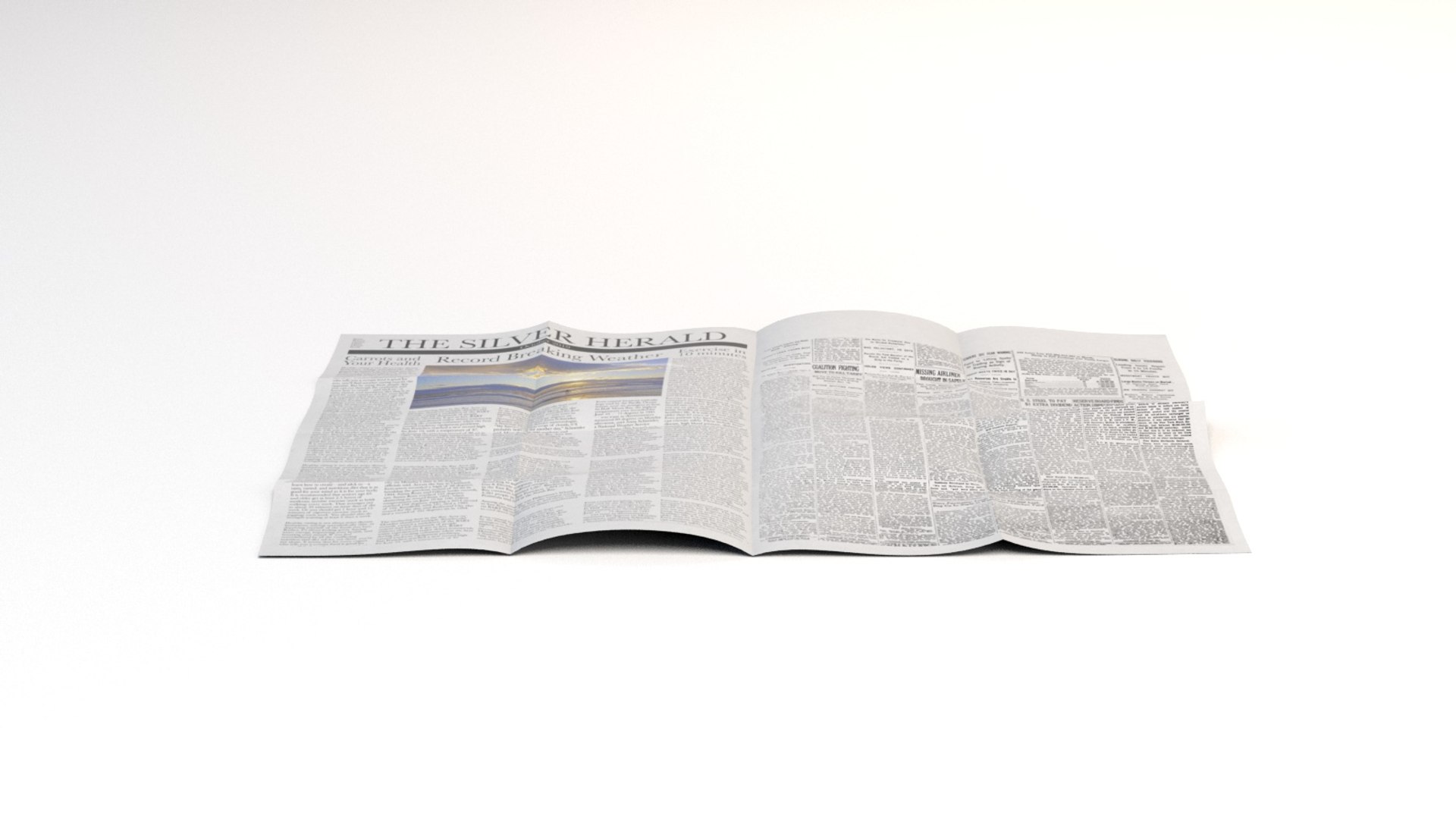 News Newspaper Paper Model - TurboSquid 1559857