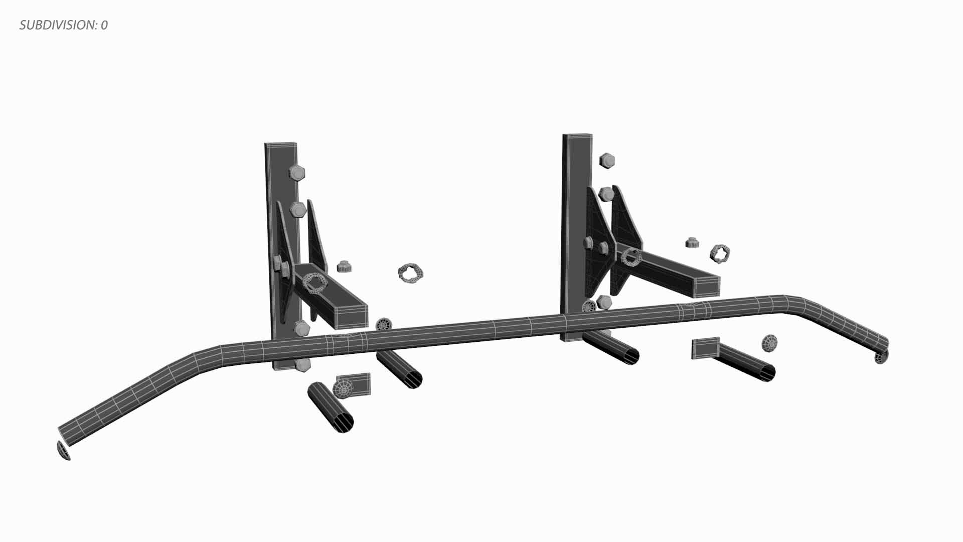 Pull-up Bar 3D Model - TurboSquid 1836743