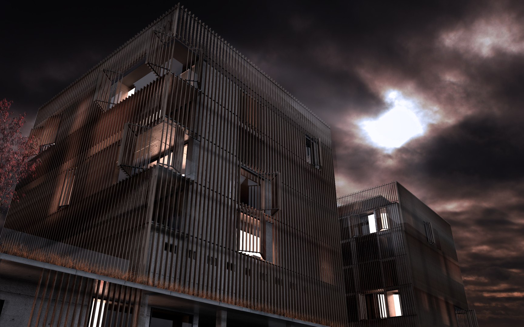 Wooden Lamels 3d Model