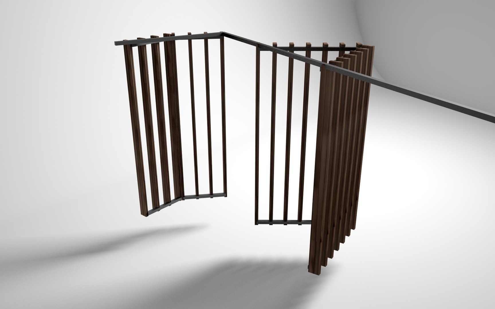 Wooden Lamels 3d Model