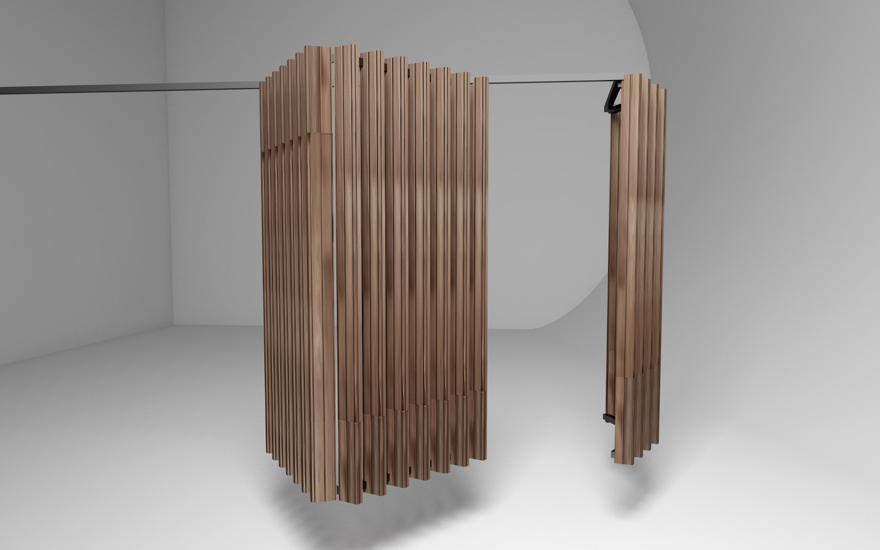 Wooden Lamels 3d Model