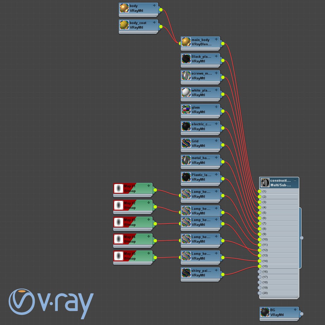 Construction Light 3d Model