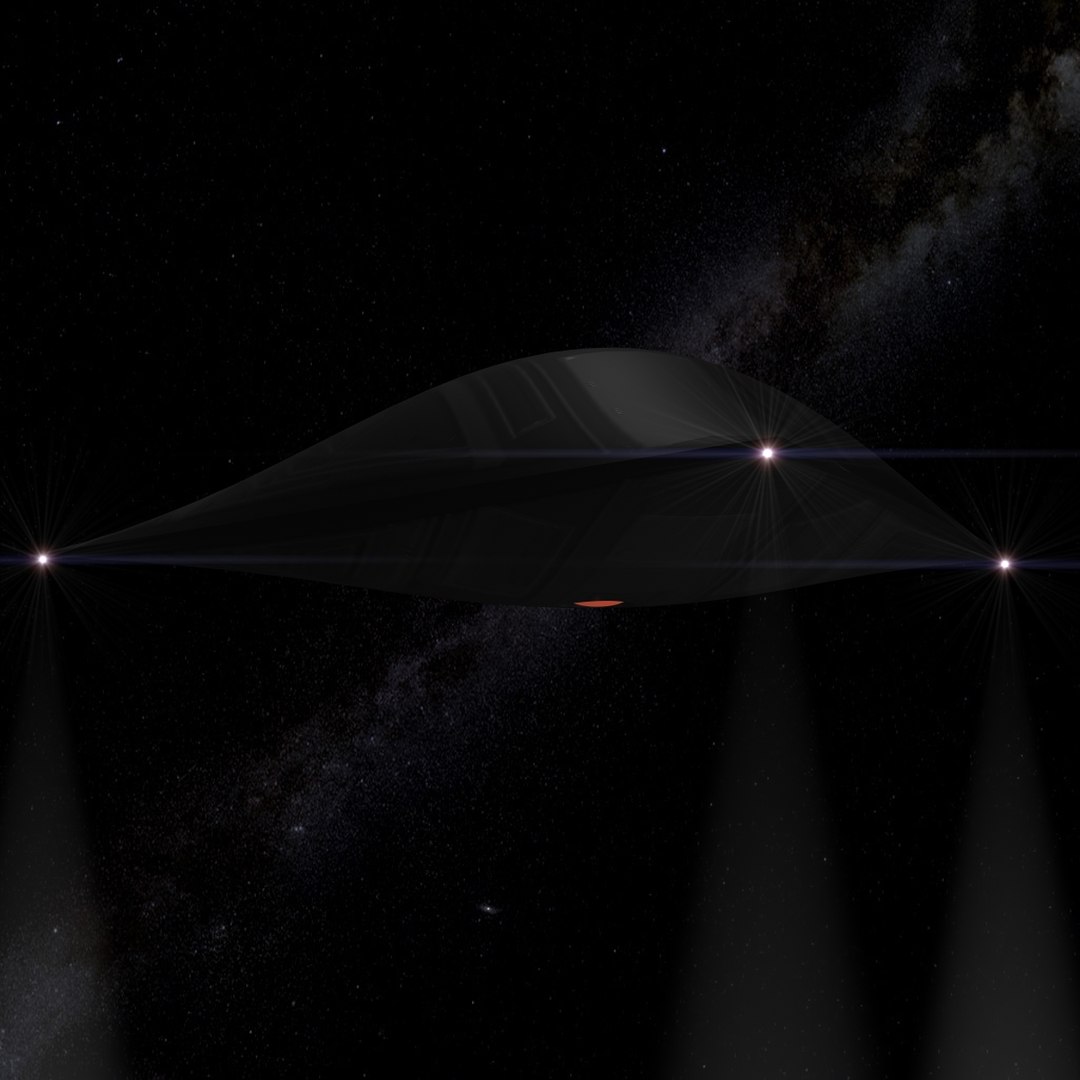 3d 3ds ufo stealth blimp