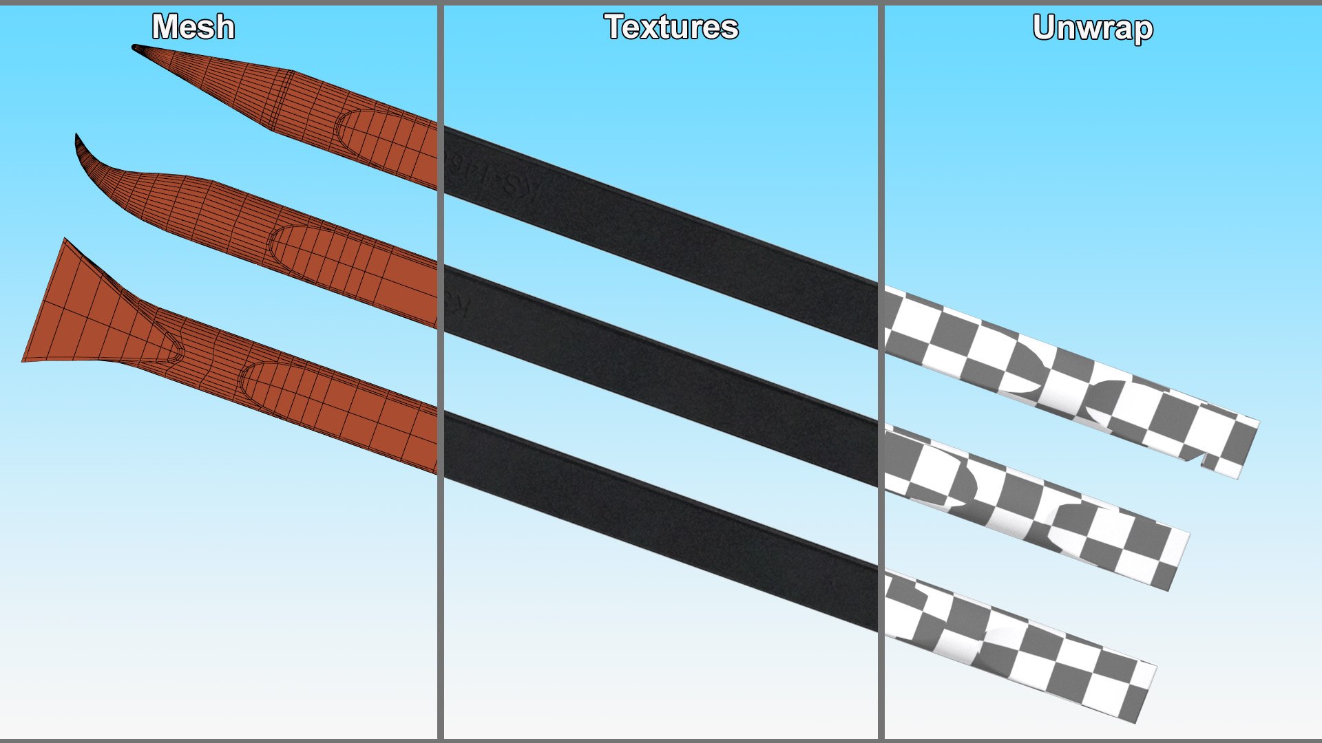 3D Nylon Plastic Spudger Set Model - TurboSquid 2214629