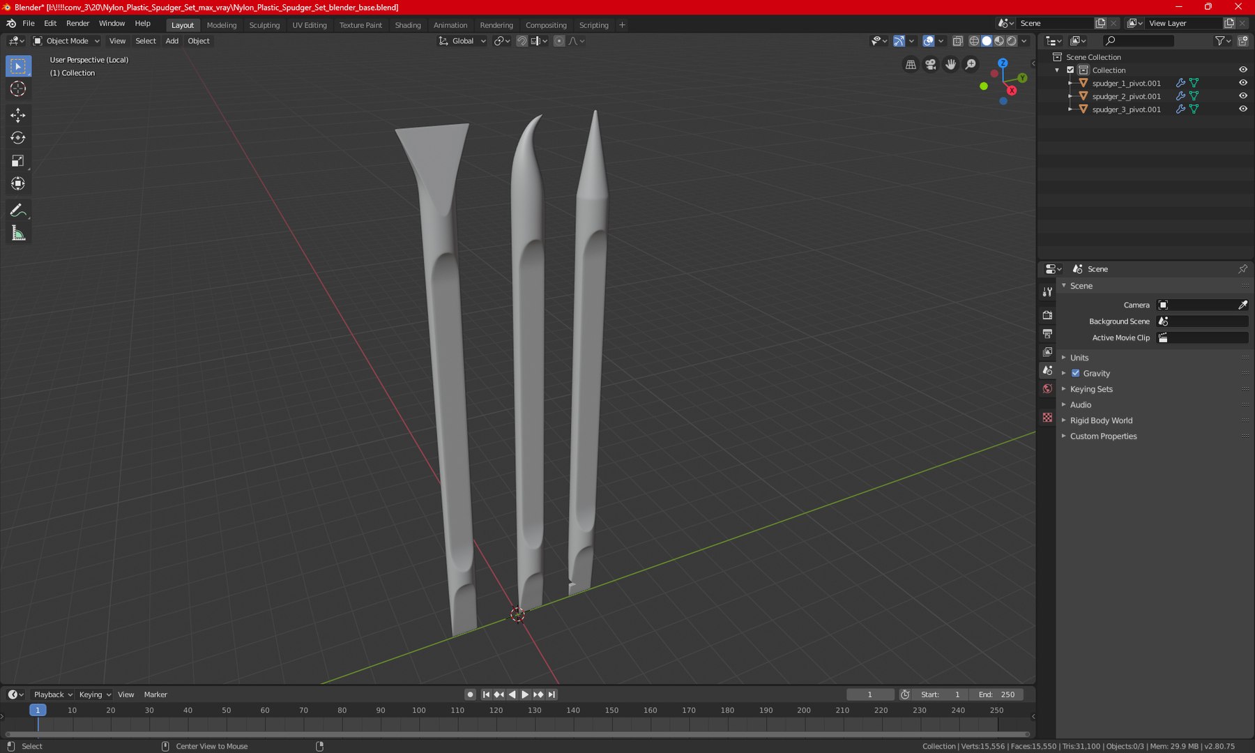 3D Nylon Plastic Spudger Set Model - TurboSquid 2214629