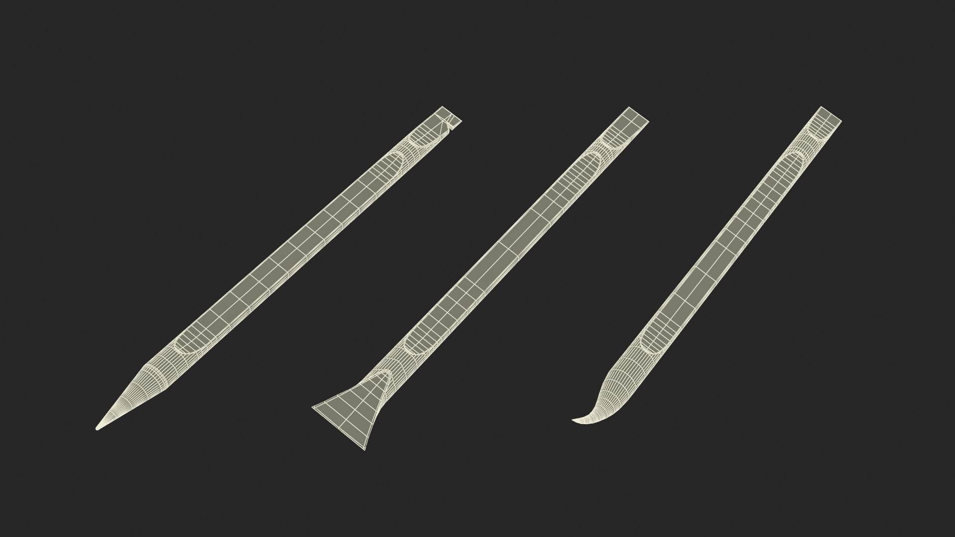 3D Nylon Plastic Spudger Set Model - TurboSquid 2214629