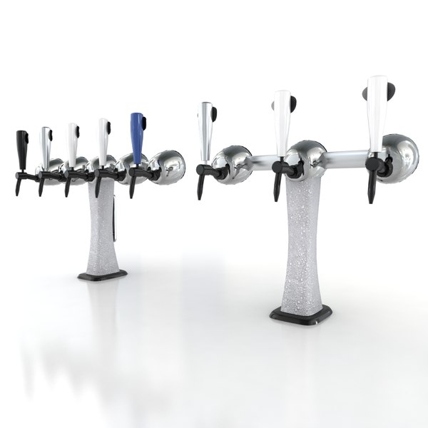beer tap fonts 3d model