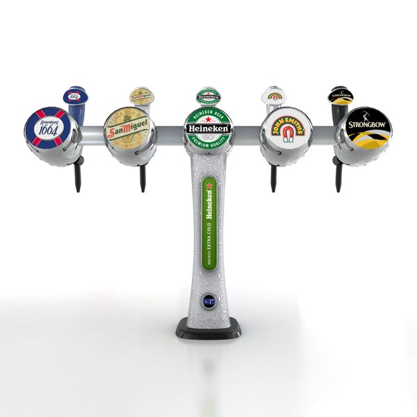 beer tap fonts 3d model