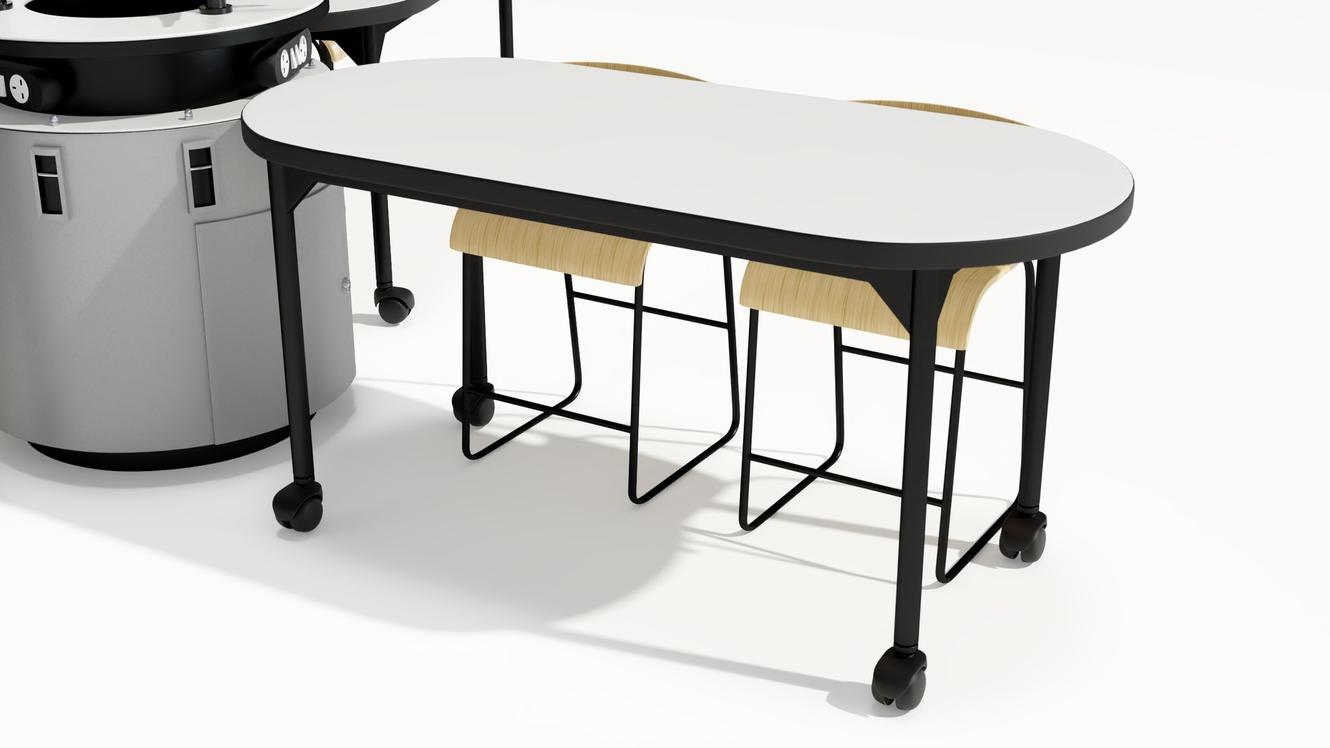 Modular Table Set For Chemistry Classroom 3D Model - TurboSquid 2259432