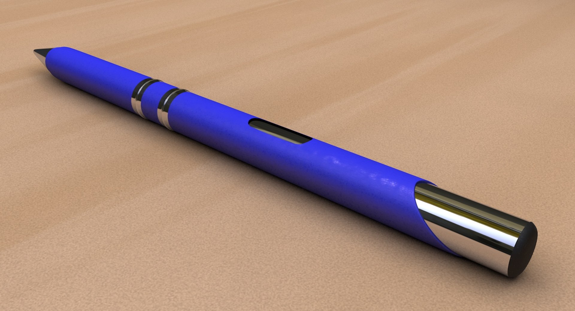 Simple Blue Pen 3D Model - TurboSquid 1265034