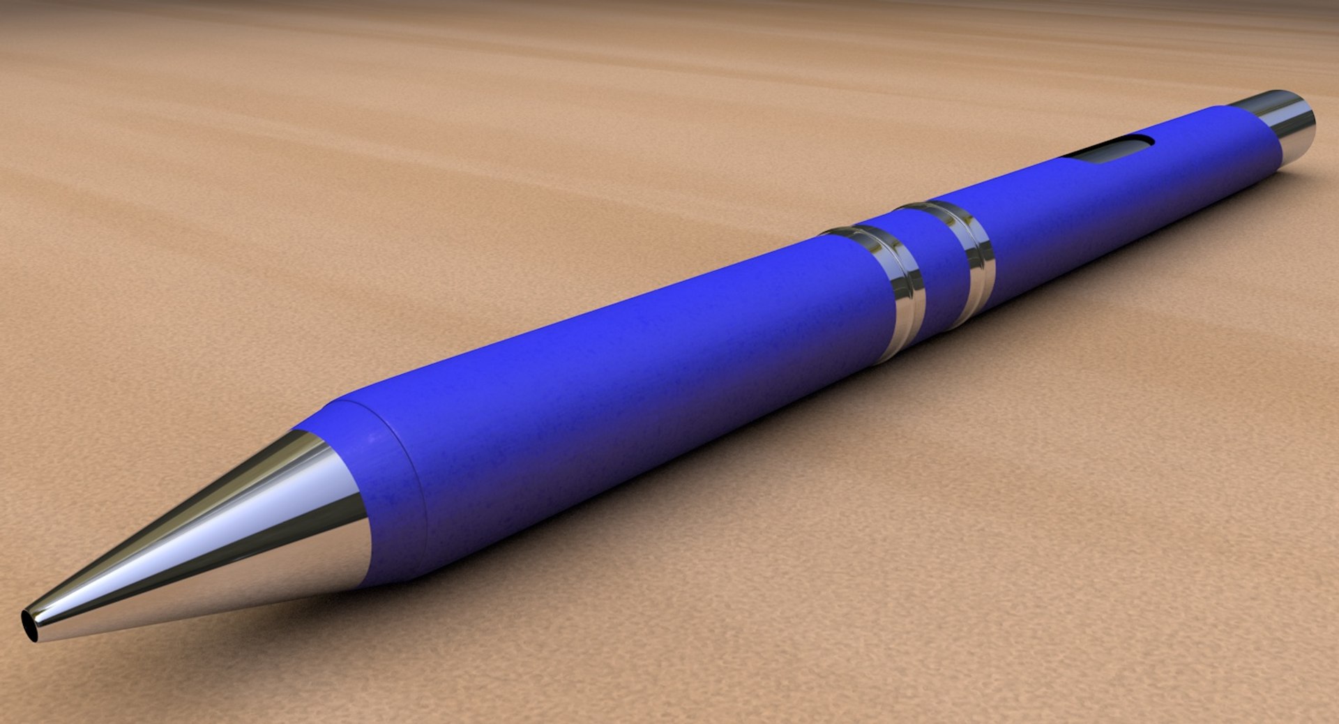 Simple Blue Pen 3D Model - TurboSquid 1265034