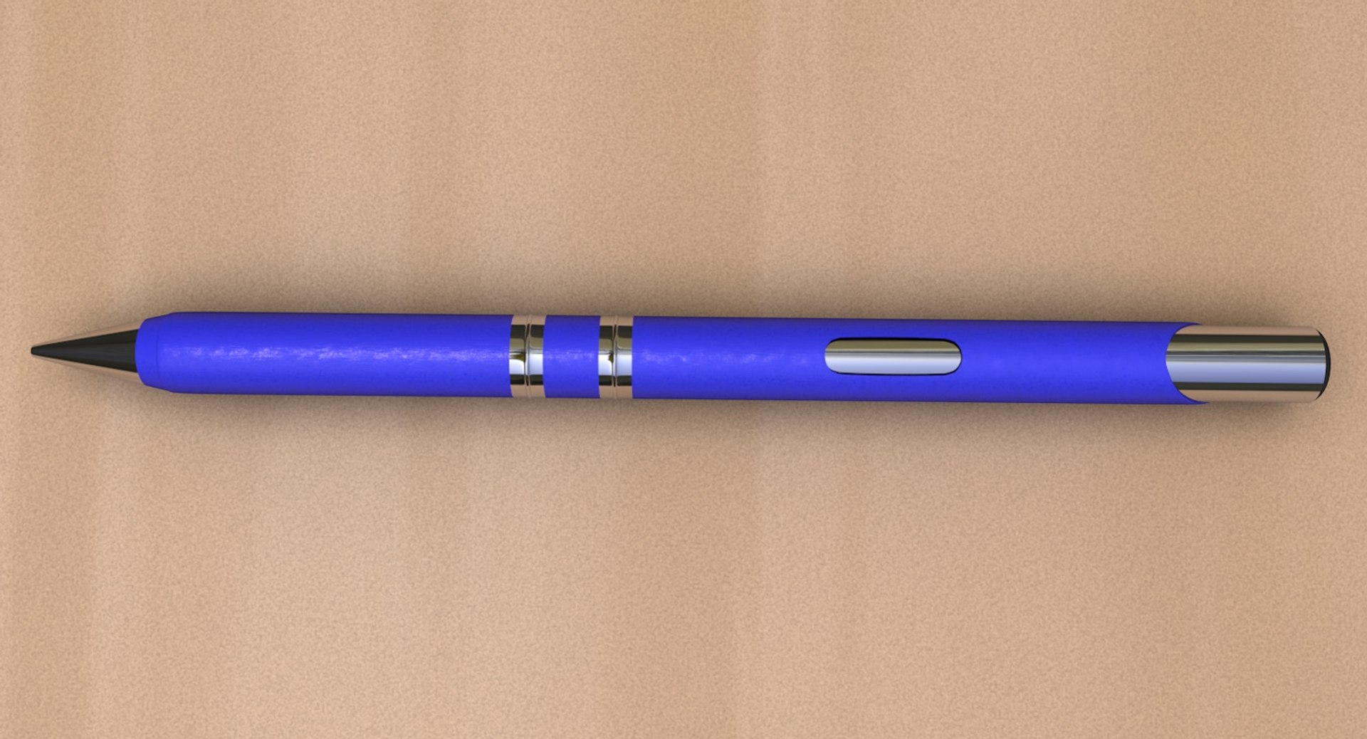 Simple Blue Pen 3D Model - TurboSquid 1265034