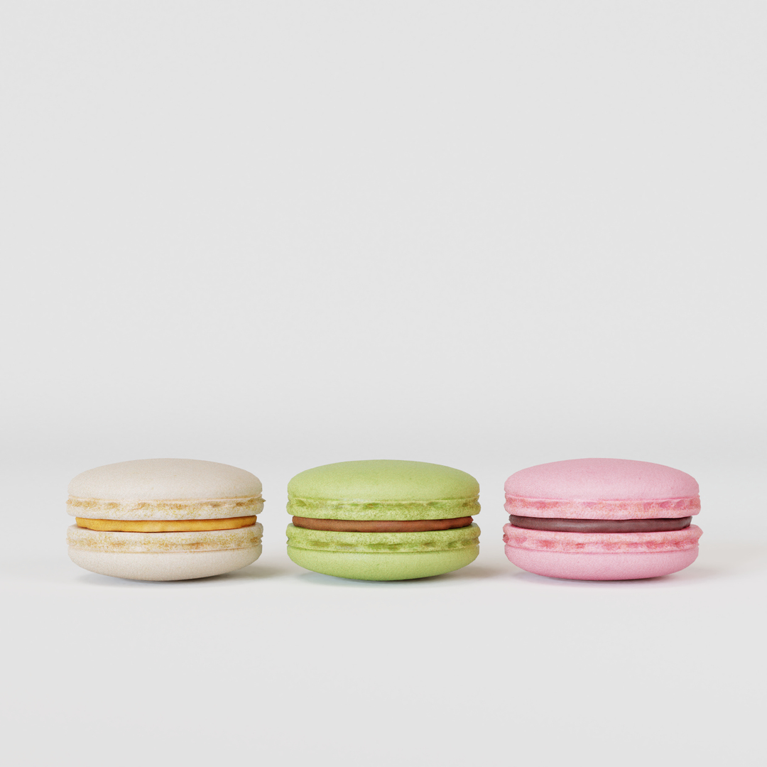 French Macarons 3D Model - TurboSquid 1343962