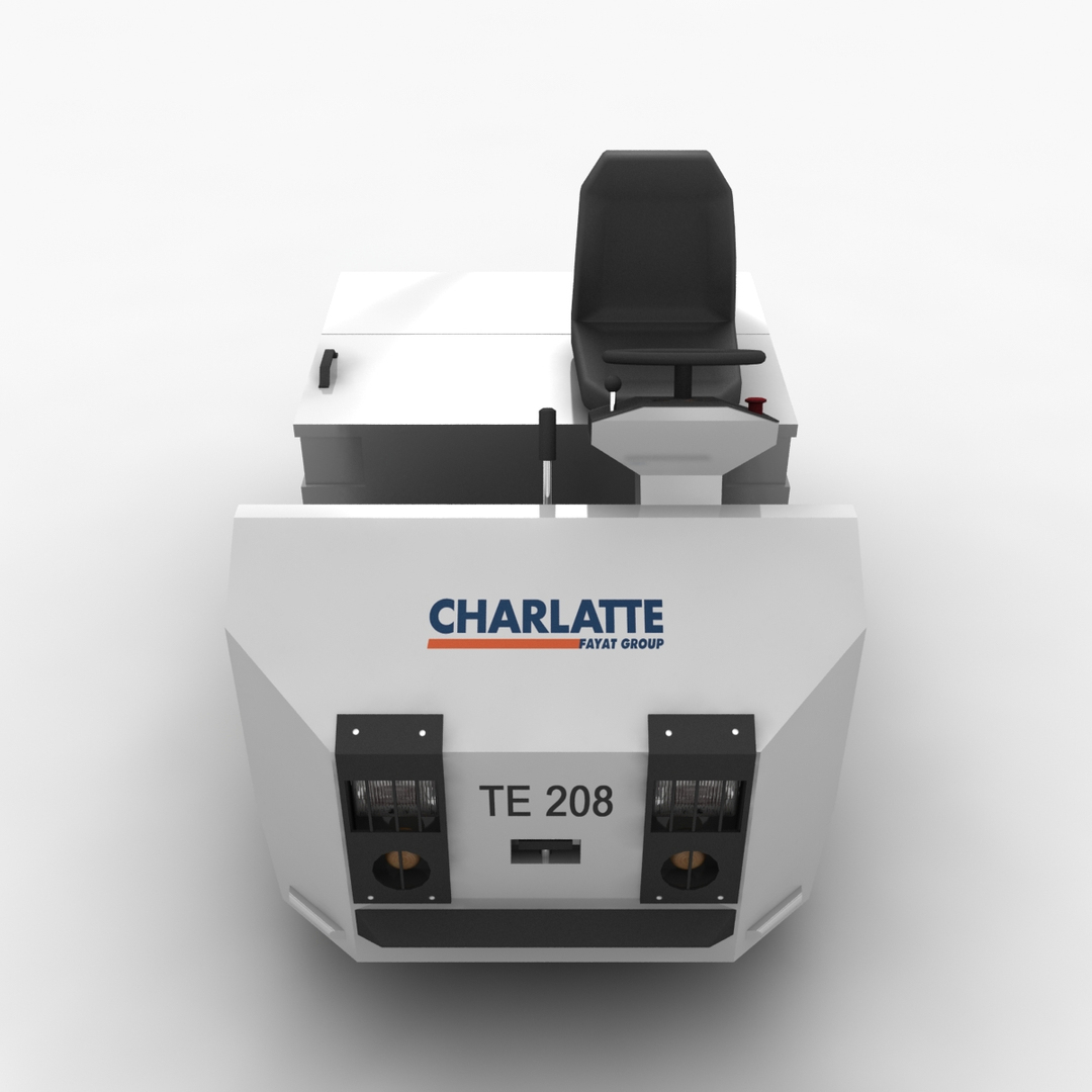 Charlatte Te-208 Baggage Tractor 3ds