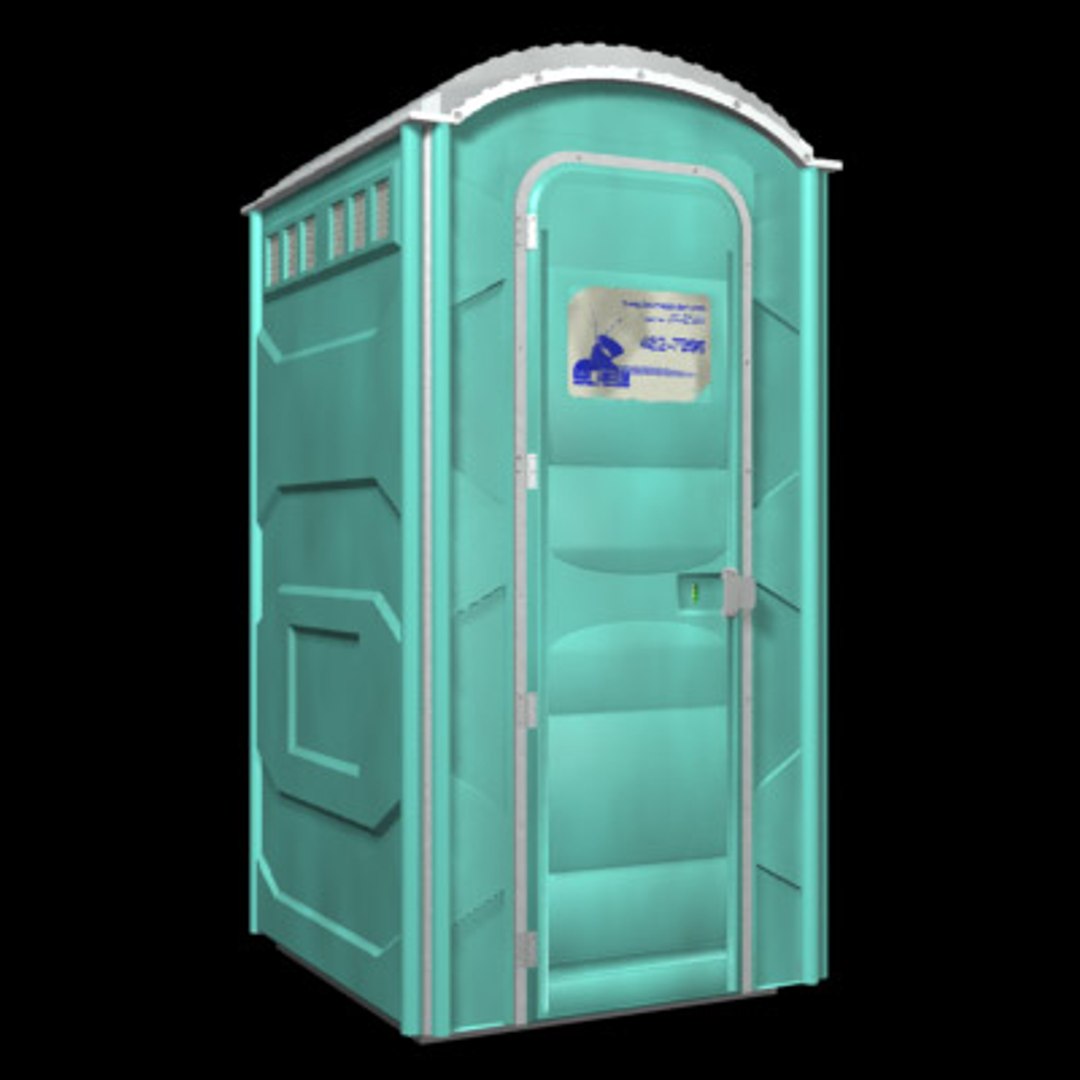 3d Outhouse Toilet Port-a-potty Model