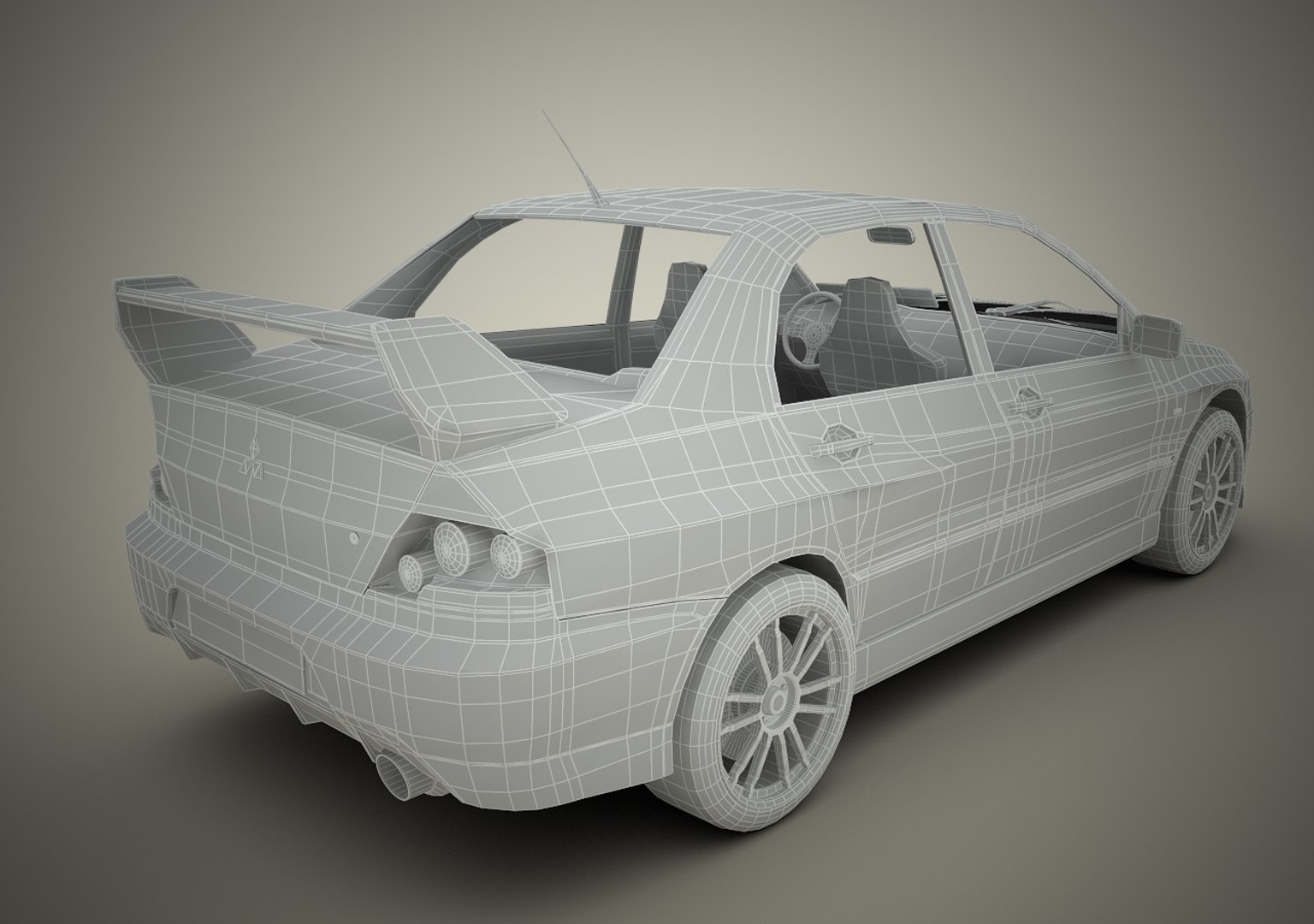 3d Mitsubishi Lancer Evolution 9 Model