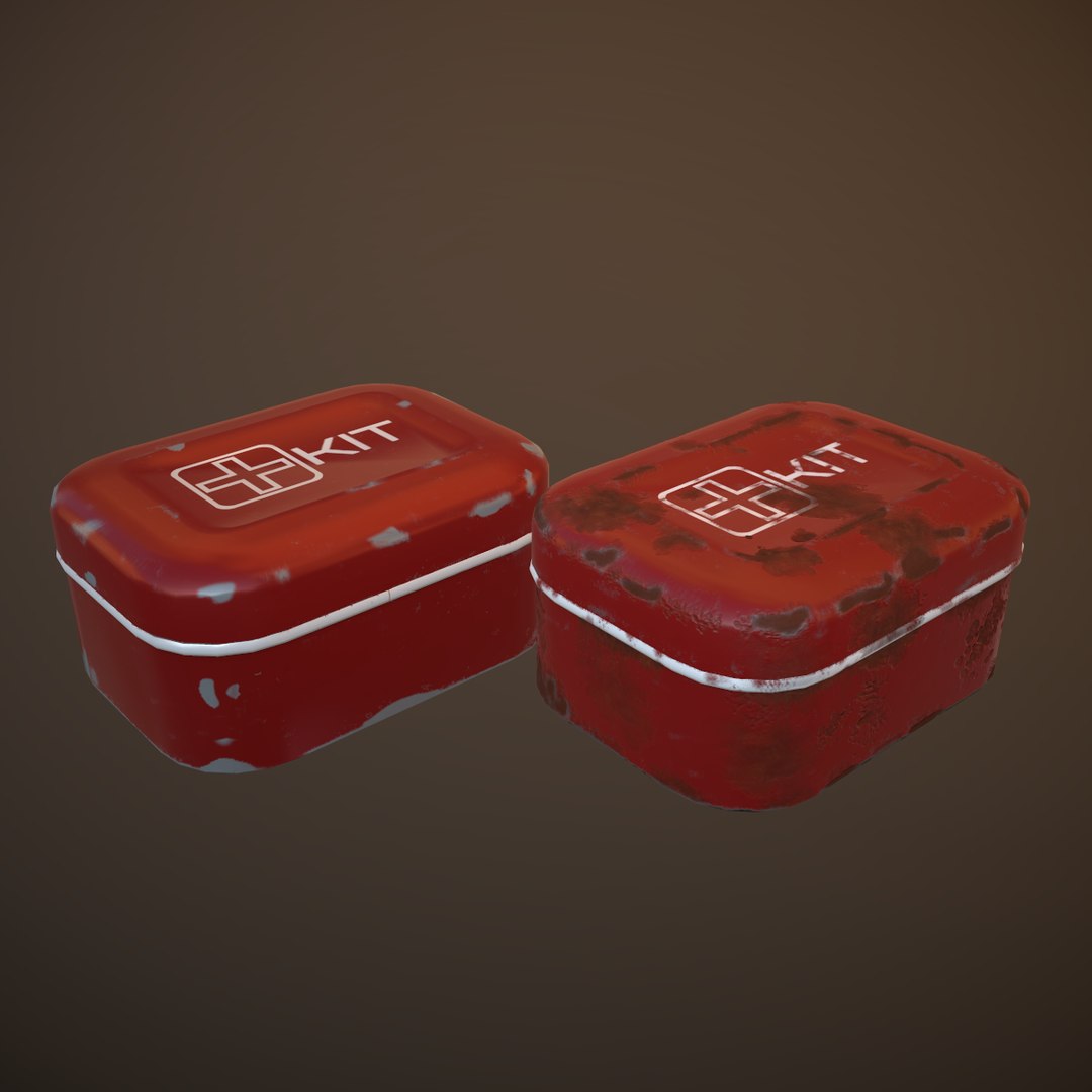 Medkit Metallic 3D Model - TurboSquid 1466929