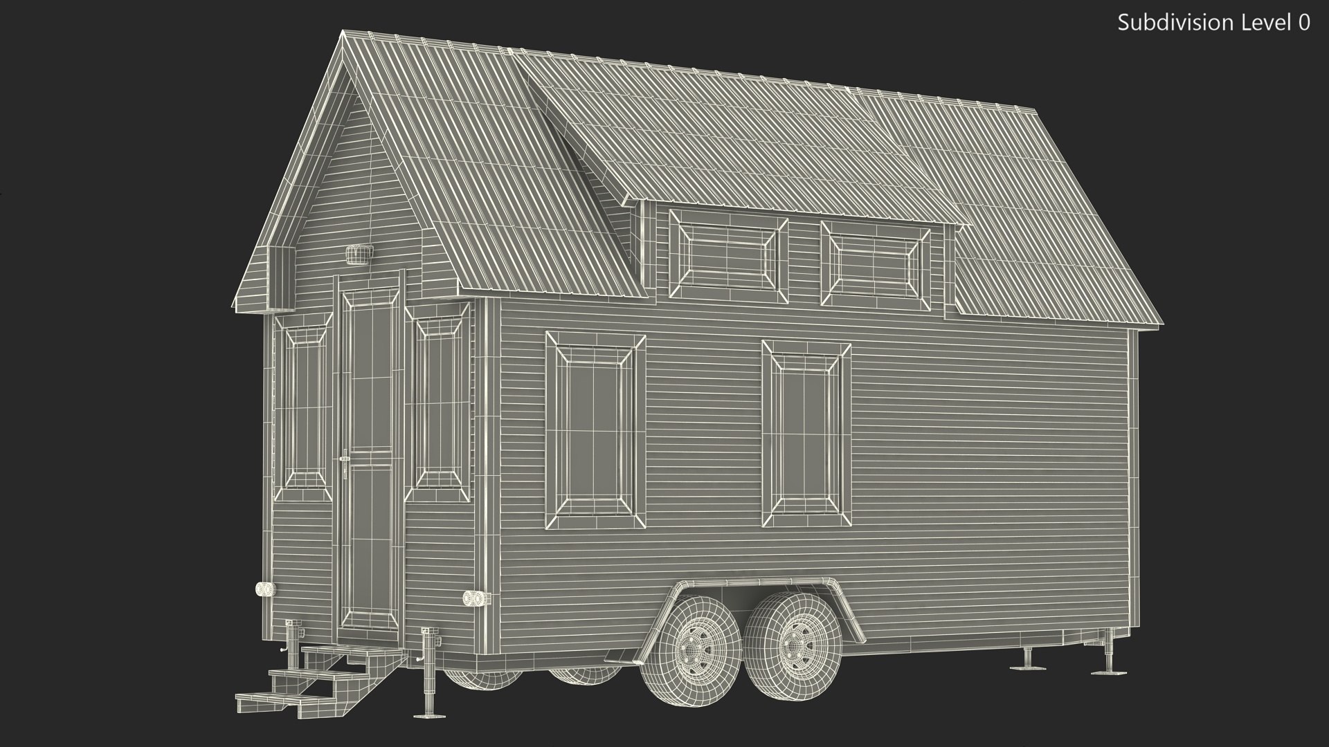 Tiny House Model - TurboSquid 2161319