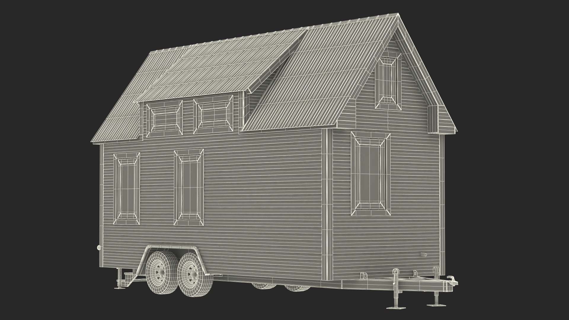 Tiny House Model - TurboSquid 2161319