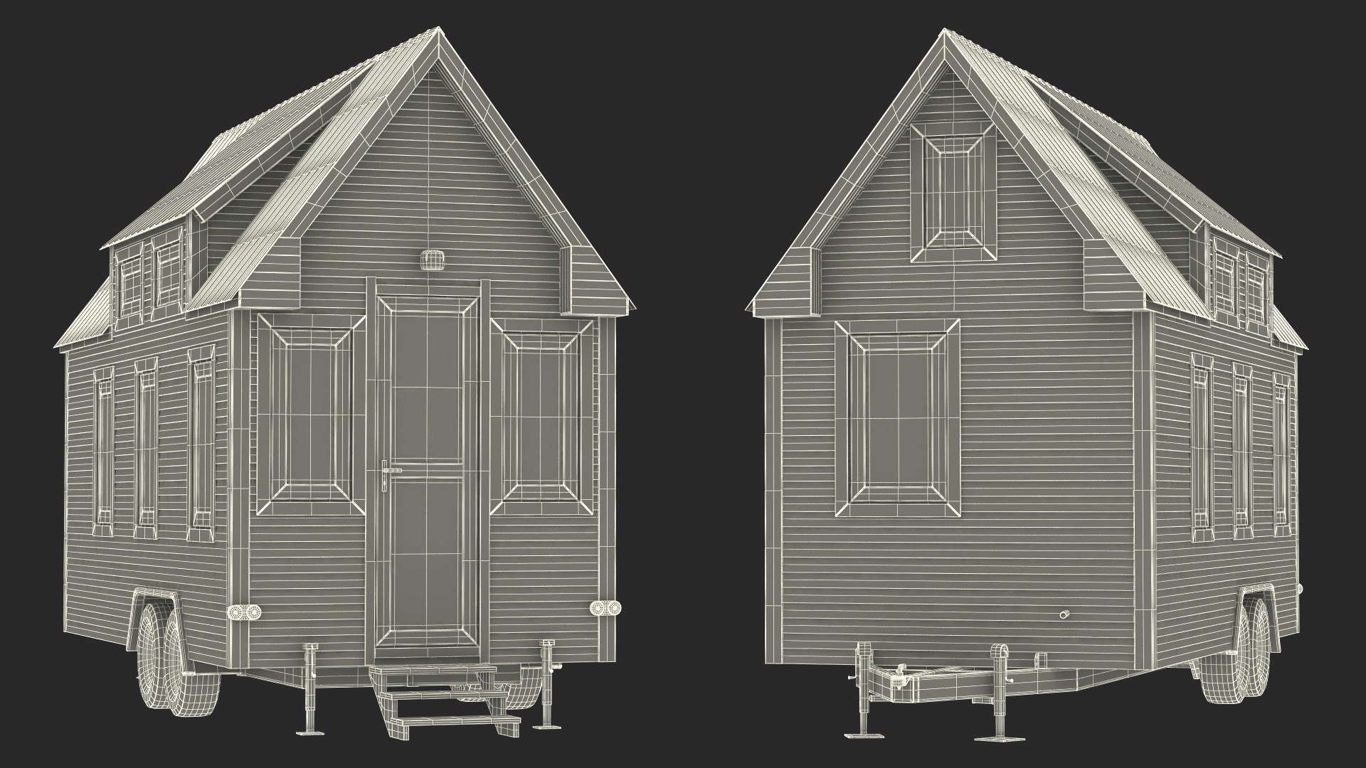 Tiny House Model - TurboSquid 2161319