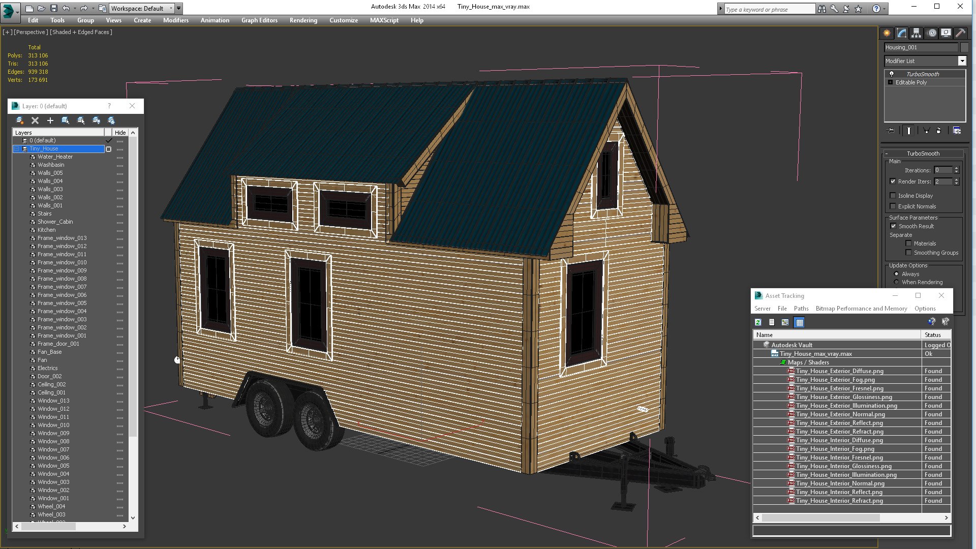 Tiny House Model - TurboSquid 2161319