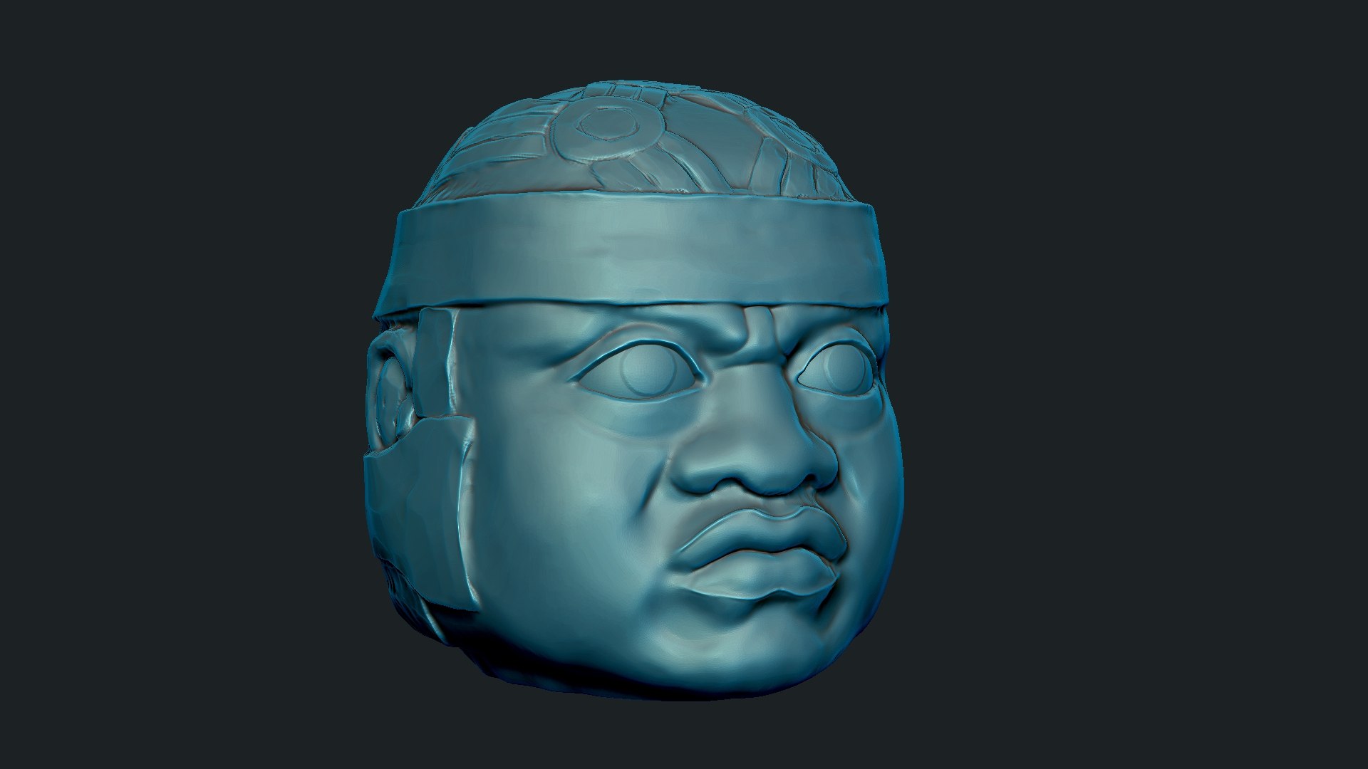 3D Olmec Head Model - TurboSquid 1734380