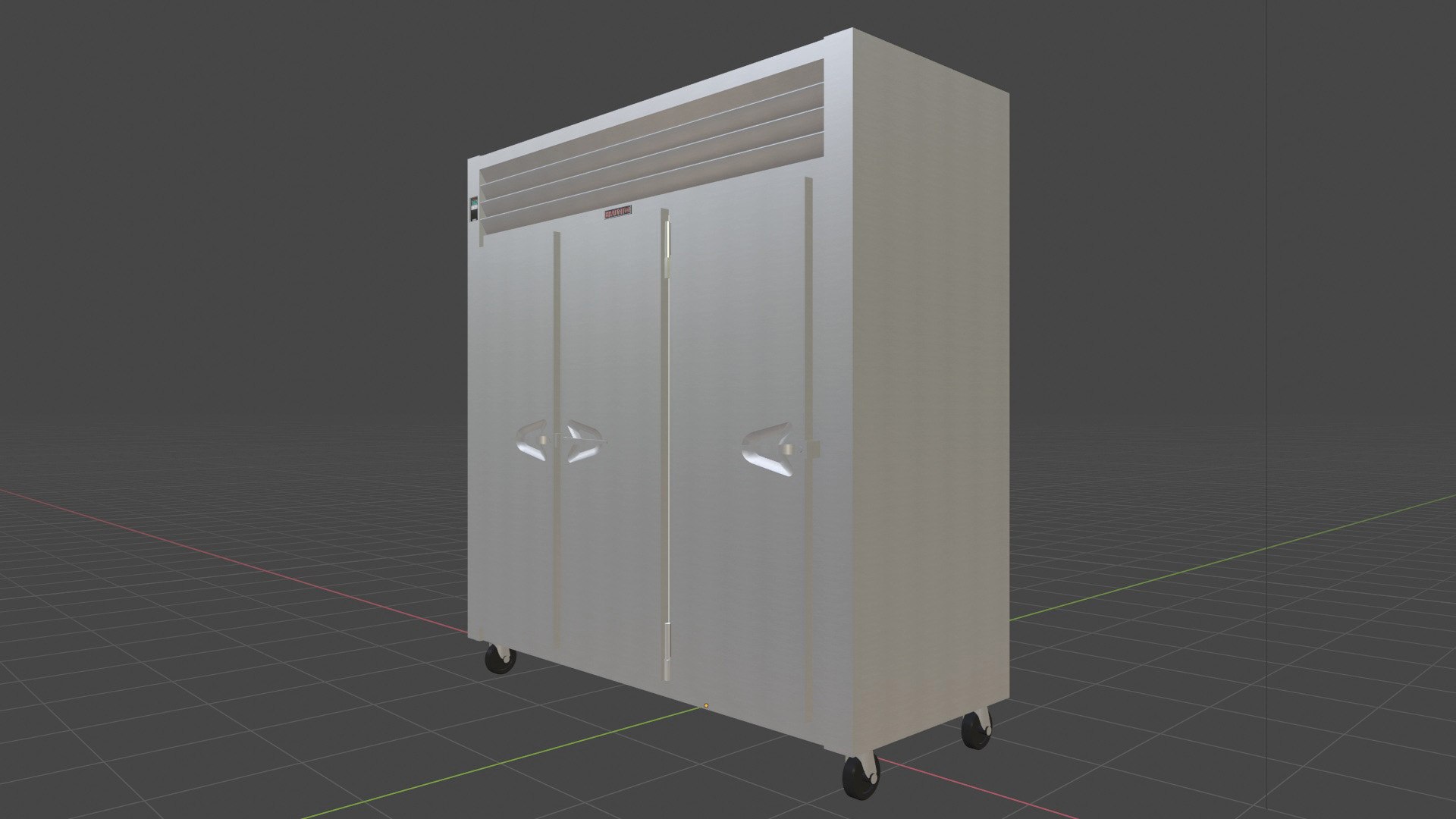 3 Door Refrigerator Freezer 3D Model - TurboSquid 2260106