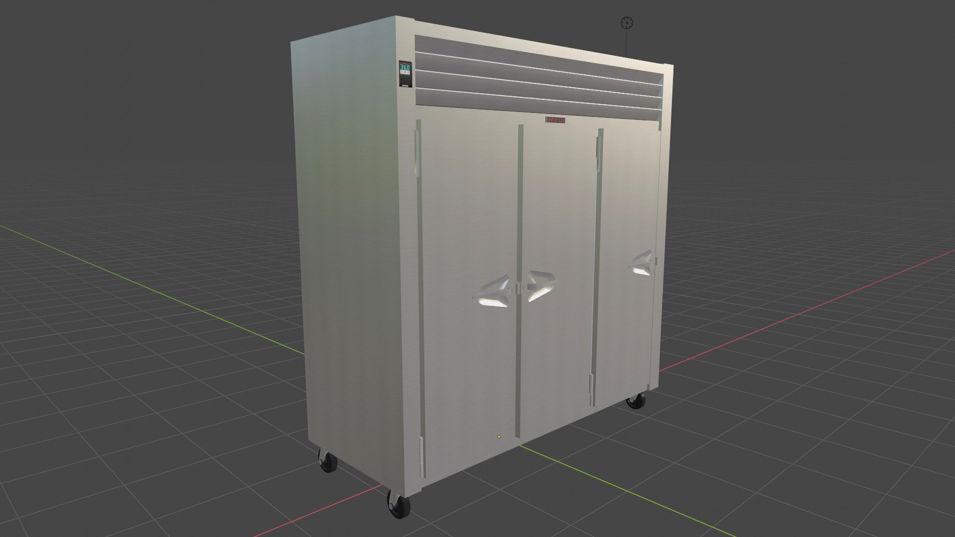 3 Door Refrigerator Freezer 3D Model - TurboSquid 2260106