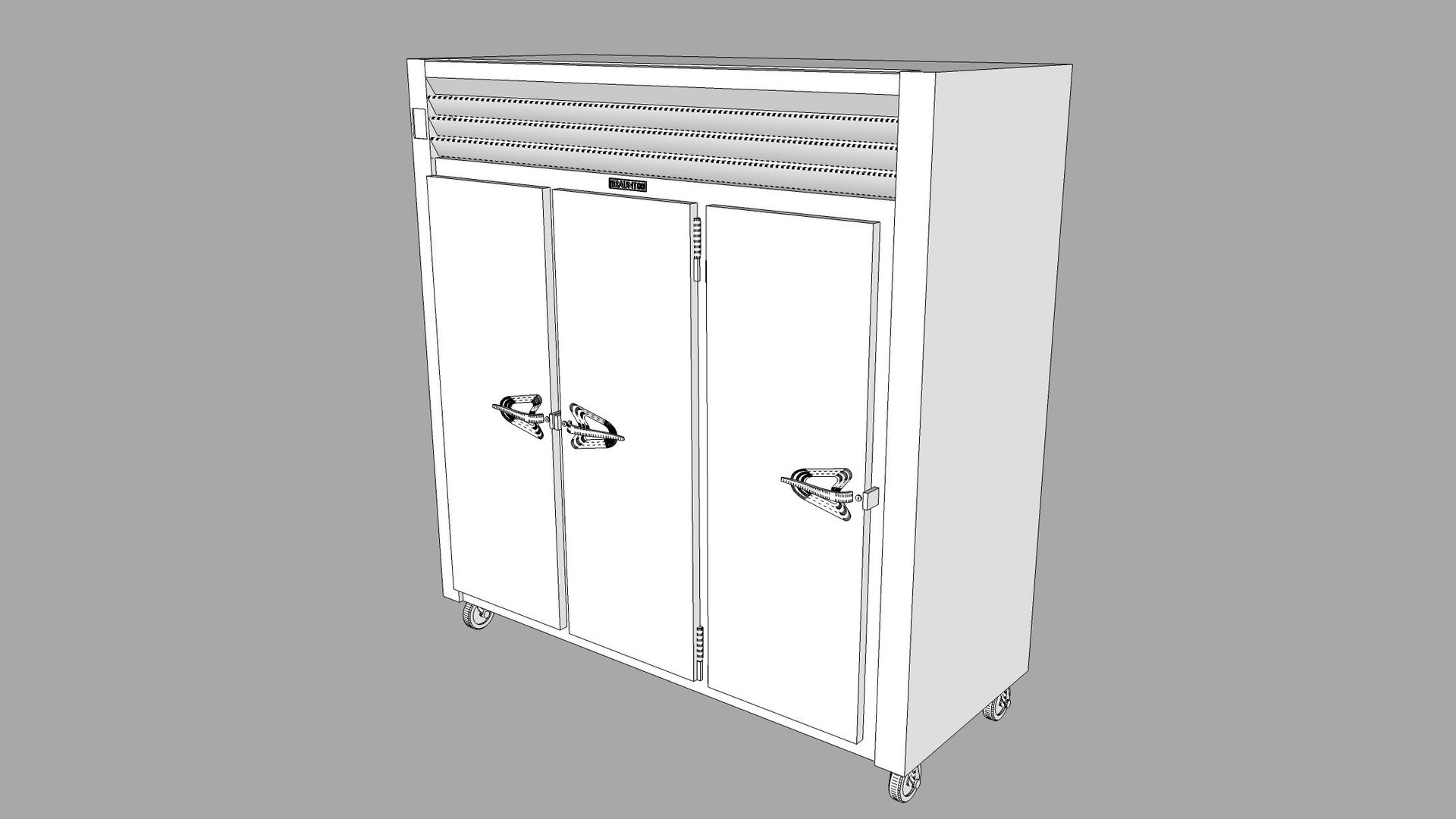3 Door Refrigerator Freezer 3D Model - TurboSquid 2260106