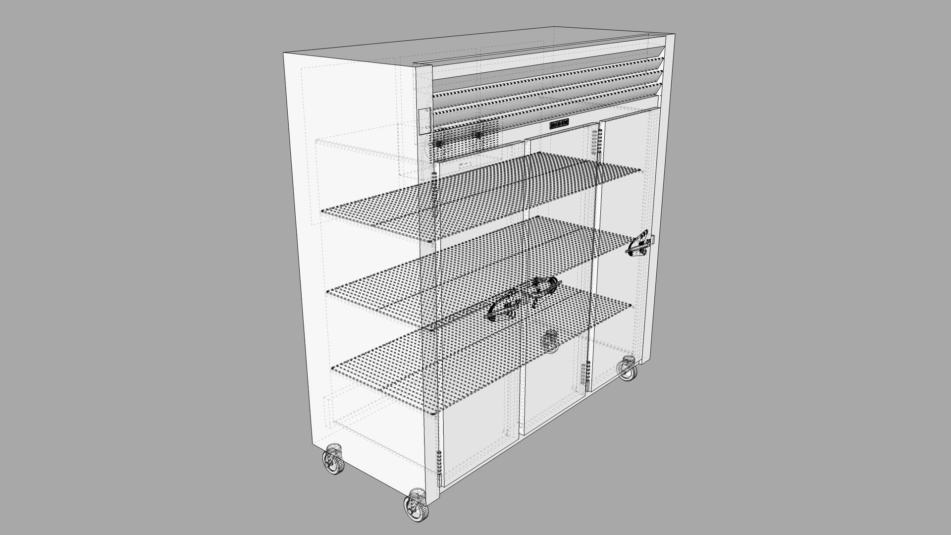 3 Door Refrigerator Freezer 3D Model - TurboSquid 2260106