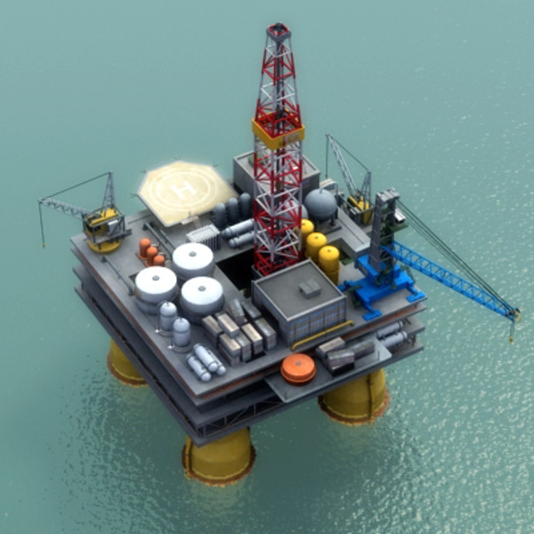 Oil Platform 3ds