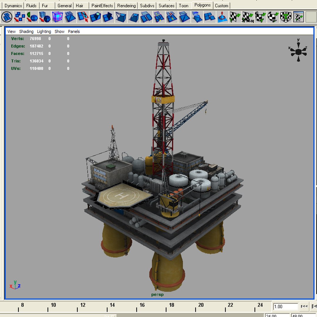 Oil Platform 3ds