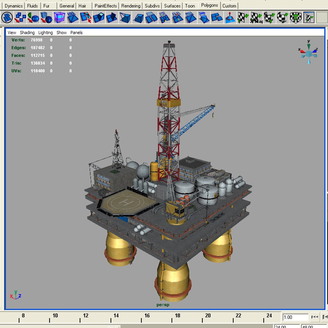 Oil Platform 3ds