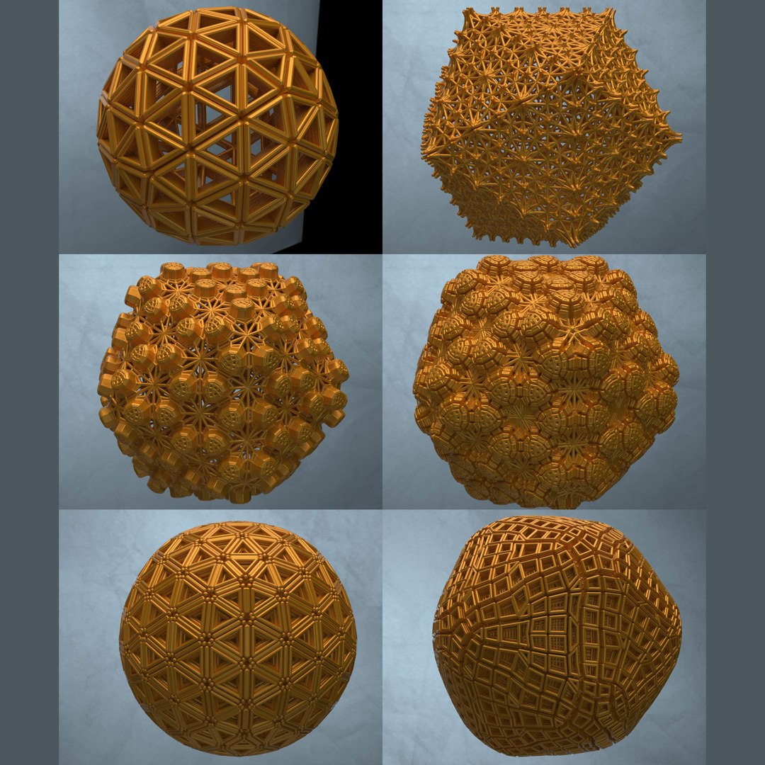 Complex Abstract Shapes 3D Model - TurboSquid 1486541