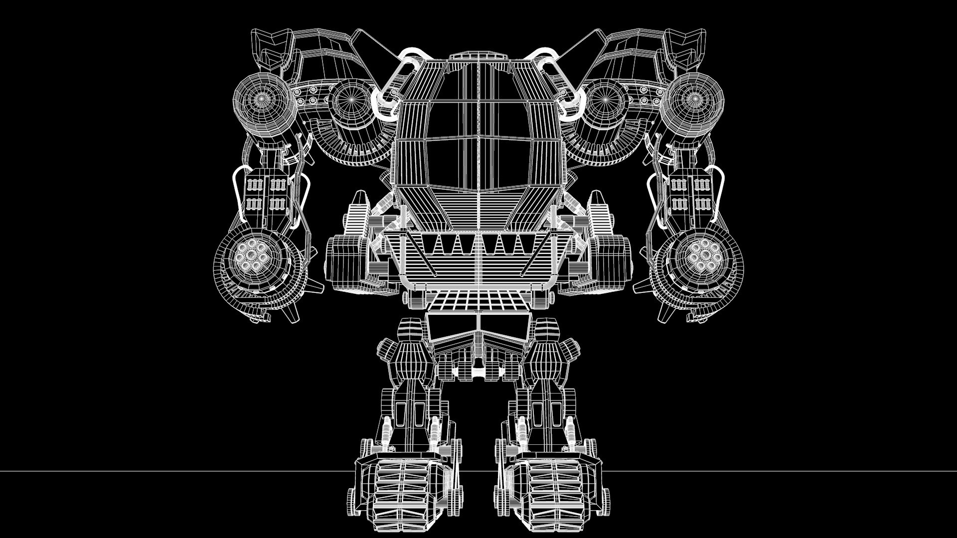 3D Battle Mecha With Tank Tracks 3D Model Model - TurboSquid 2180021