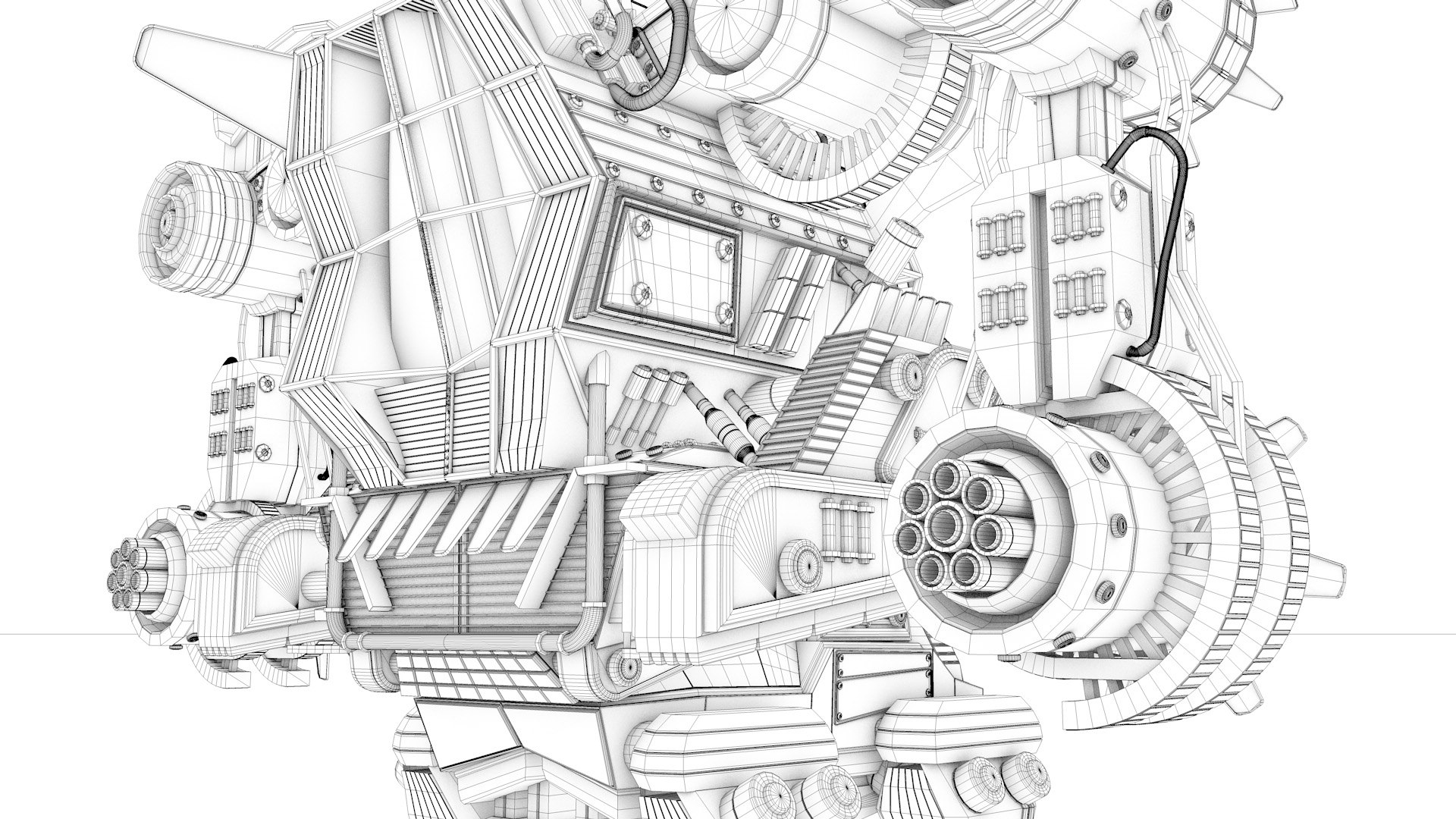 3D Battle Mecha With Tank Tracks 3D Model Model - TurboSquid 2180021