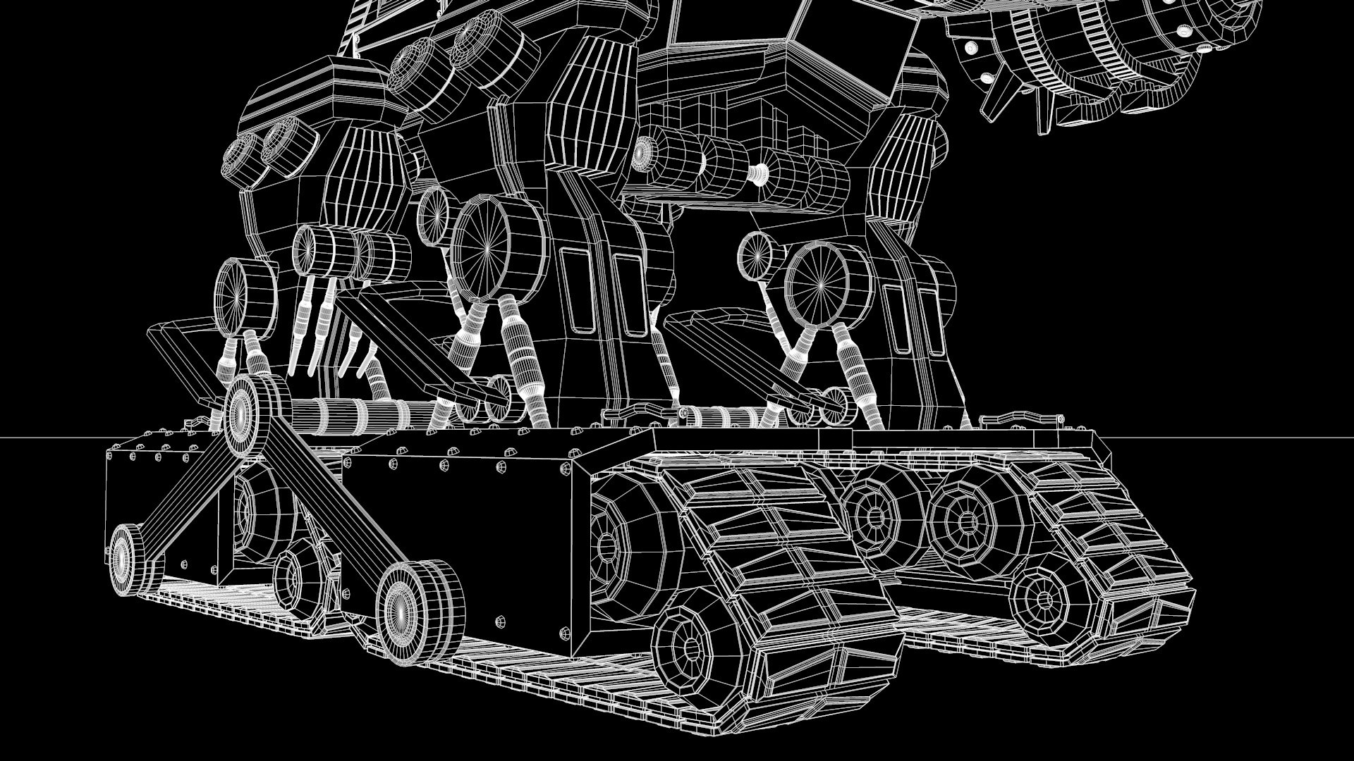 3D Battle Mecha With Tank Tracks 3D Model Model - TurboSquid 2180021