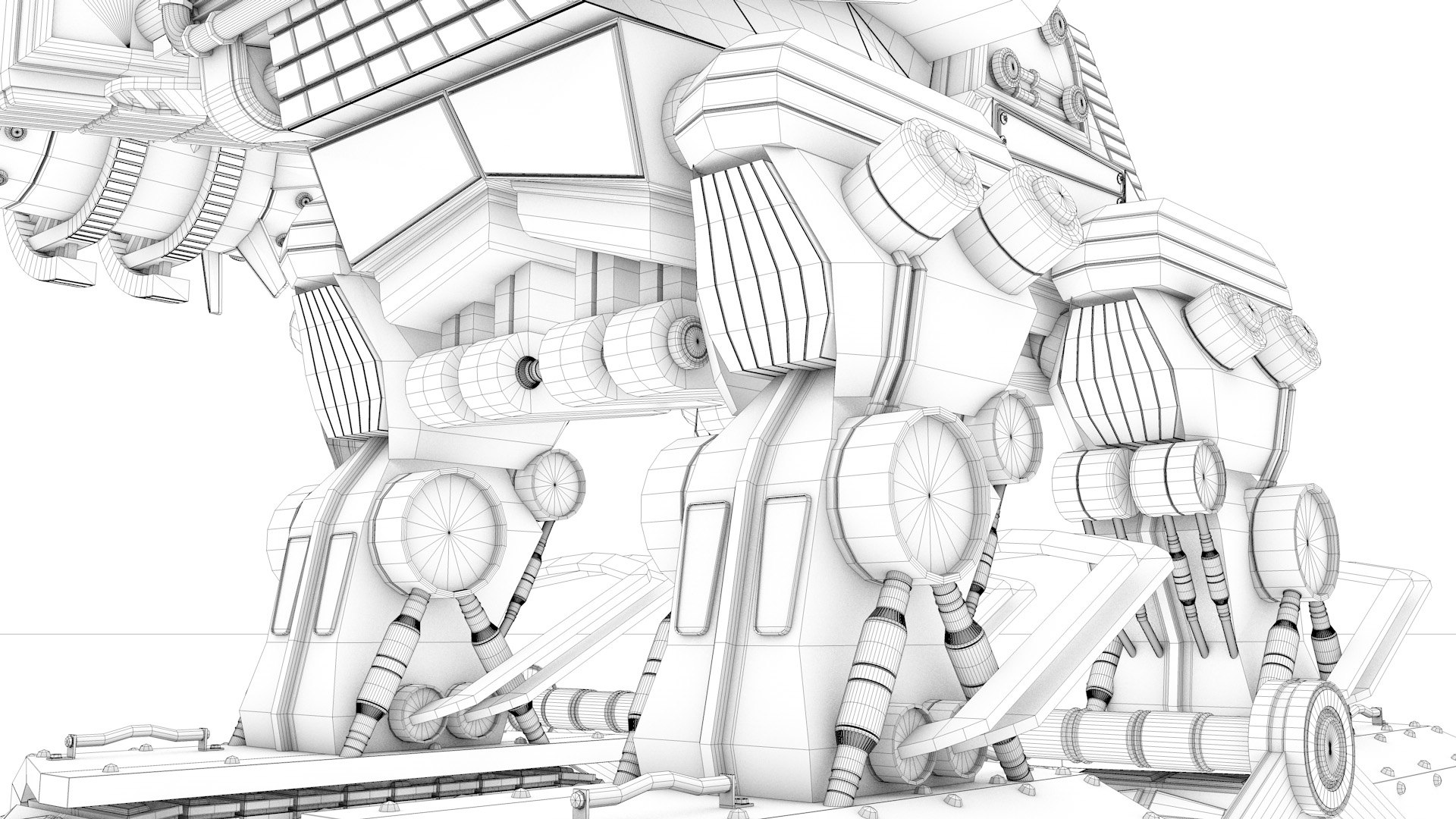 3D Battle Mecha With Tank Tracks 3D Model Model - TurboSquid 2180021