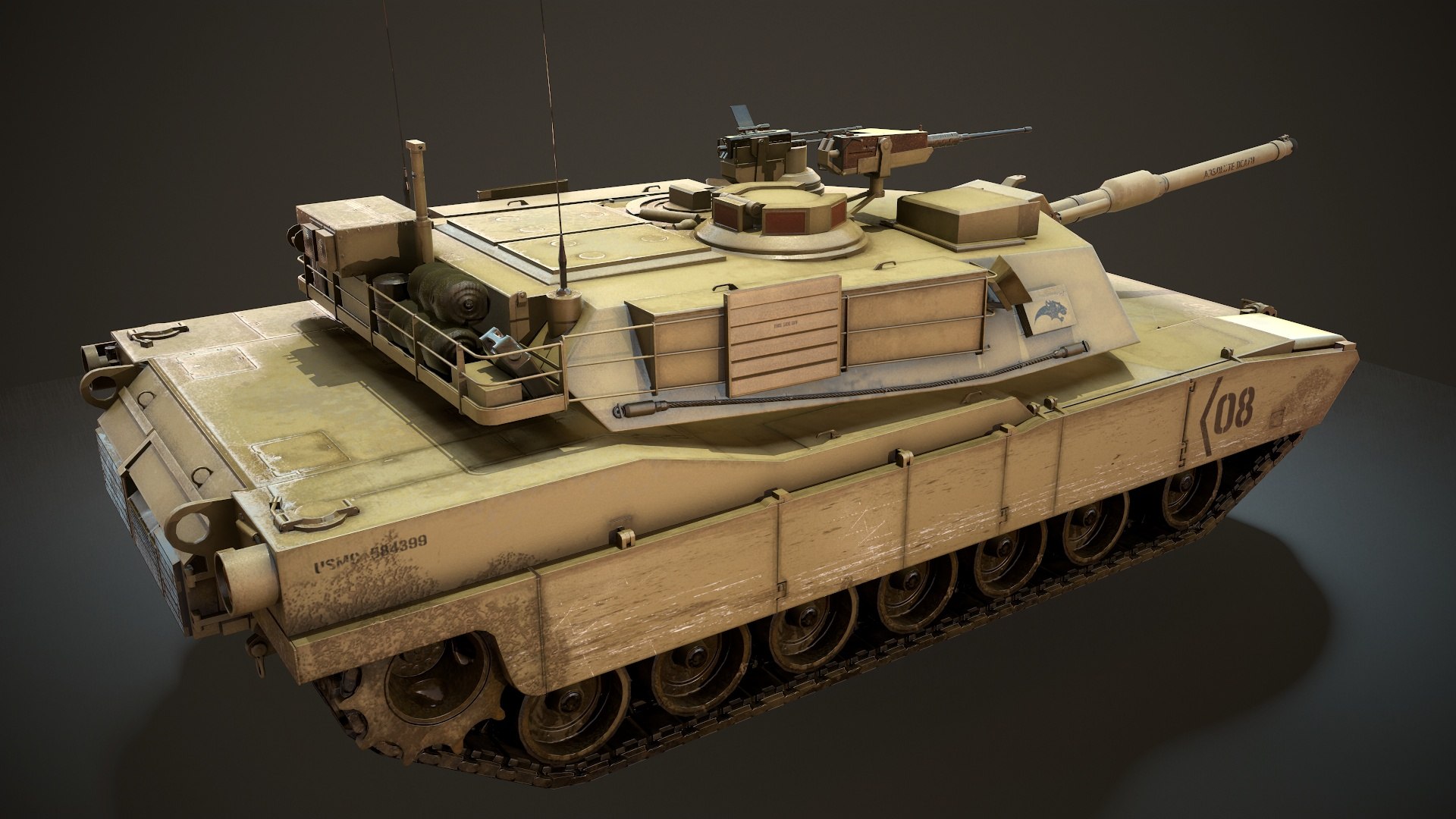 M1a1 Abrams Tank Model - TurboSquid 1417108