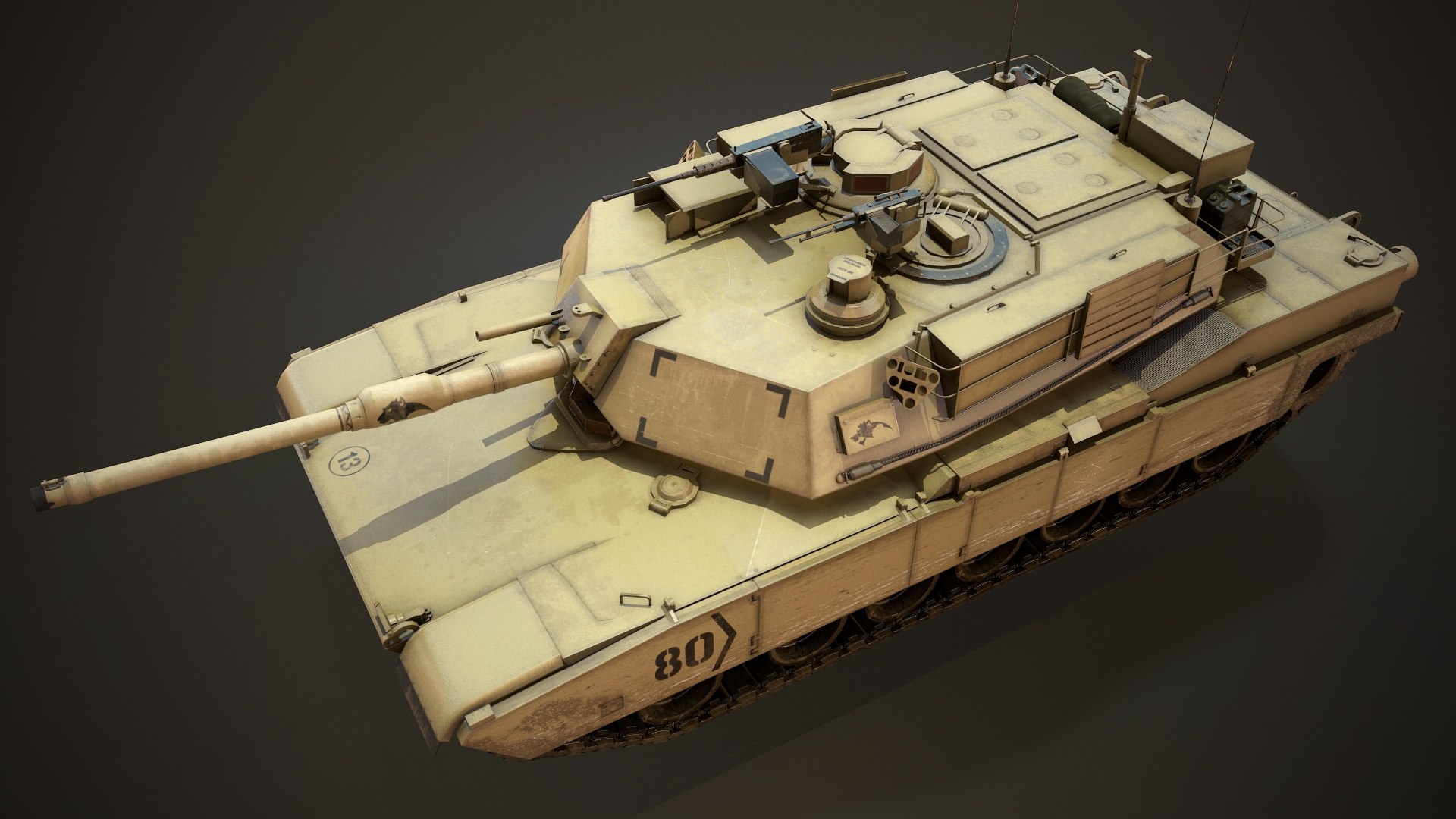 M1a1 Abrams Tank Model - TurboSquid 1417108