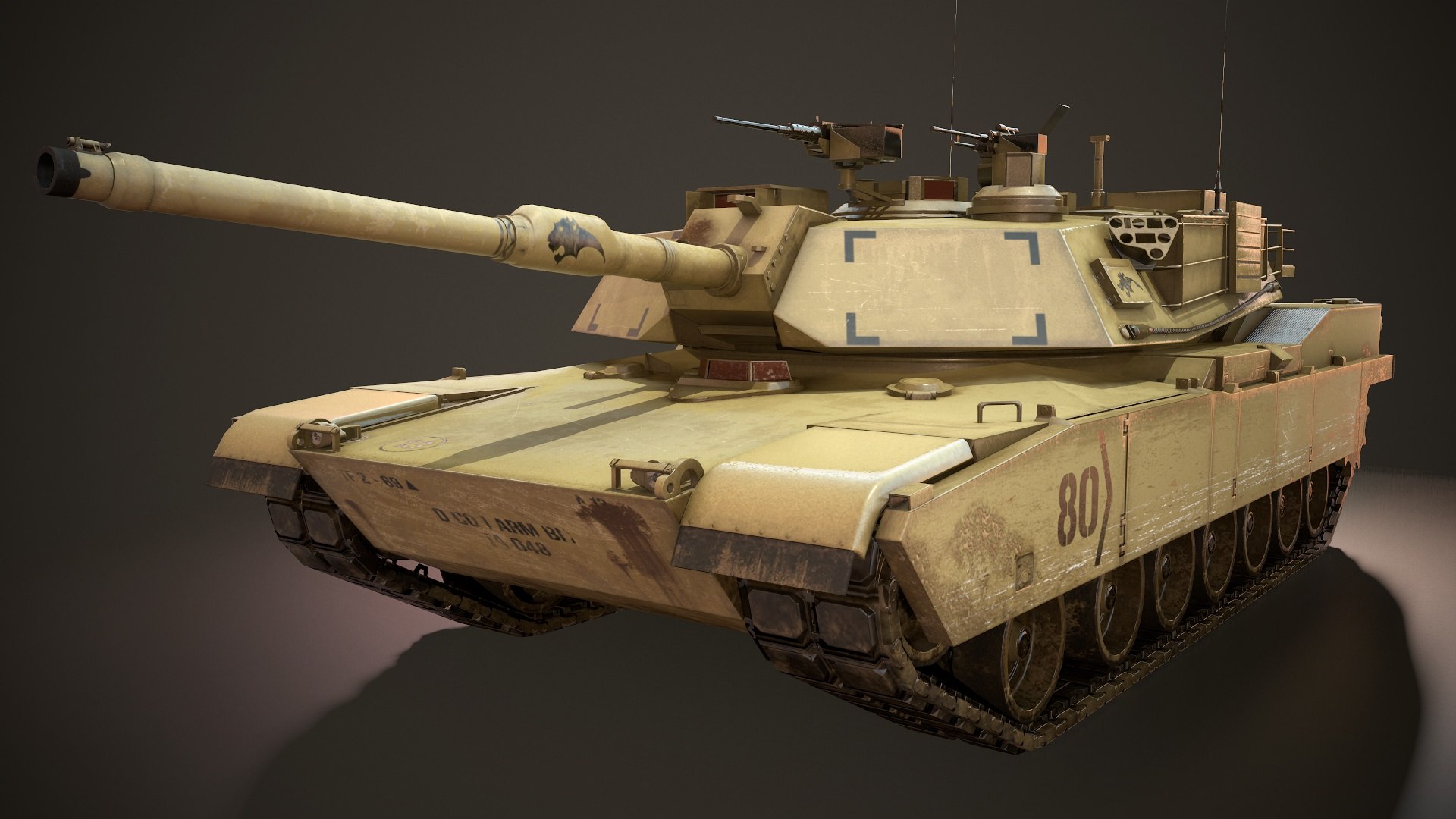 M1a1 Abrams Tank Model - TurboSquid 1417108