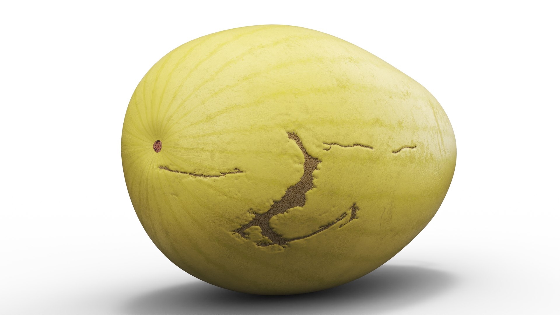Yellow Skin Watermelon 3D Model - TurboSquid 2094475
