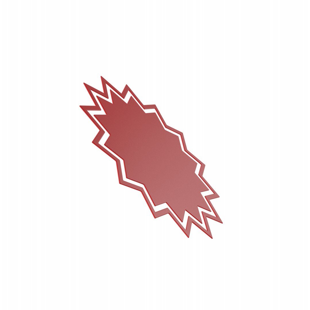 3D Red Label Tag - TurboSquid 2035531