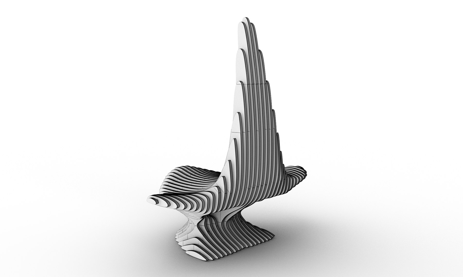 Design Parametric Leaf Chair 3D - TurboSquid 1507704